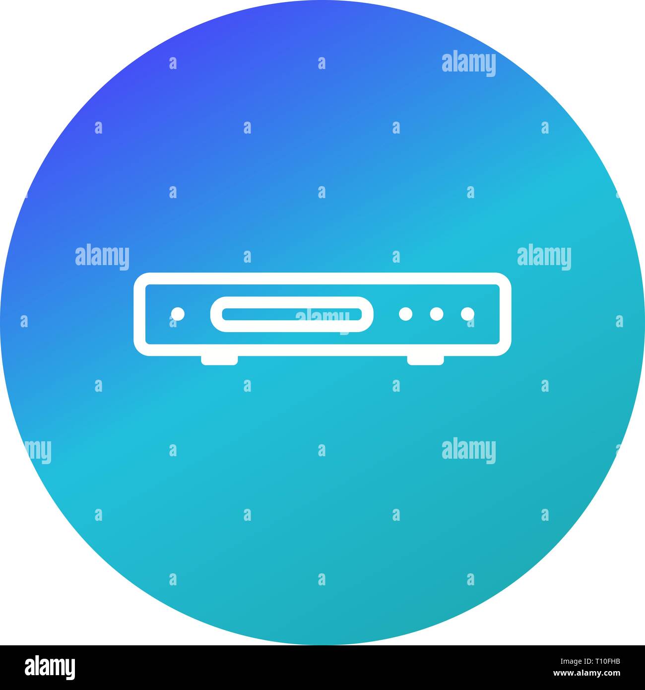 Illustration Dvd Player Icon Stock Photo - Alamy