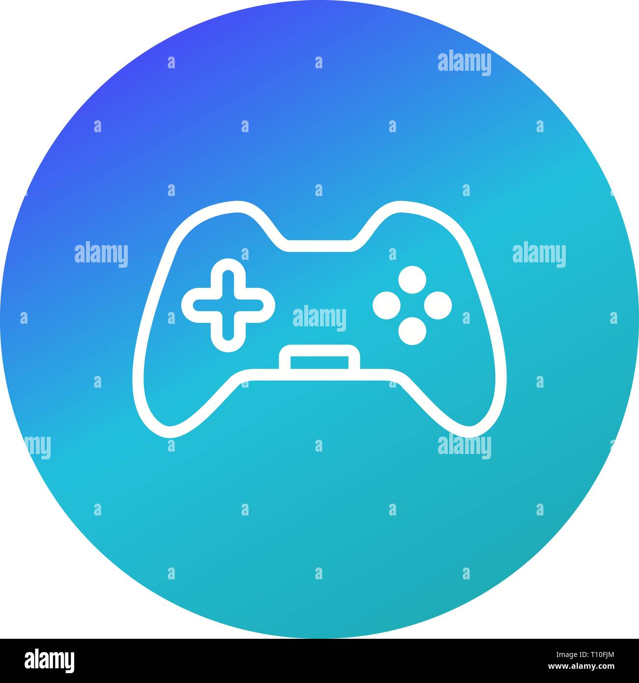 Illustration Control Pad Icon Stock Photo - Alamy
