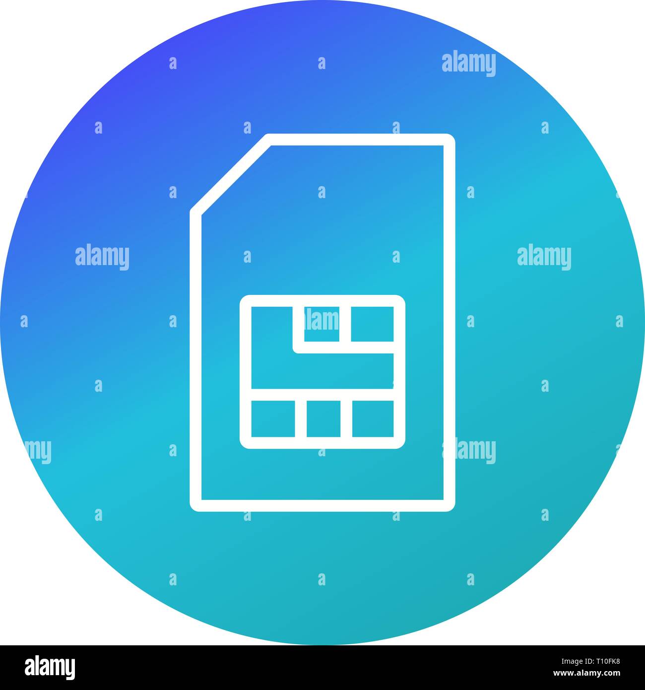 Illustration Sim Icon Stock Photo - Alamy