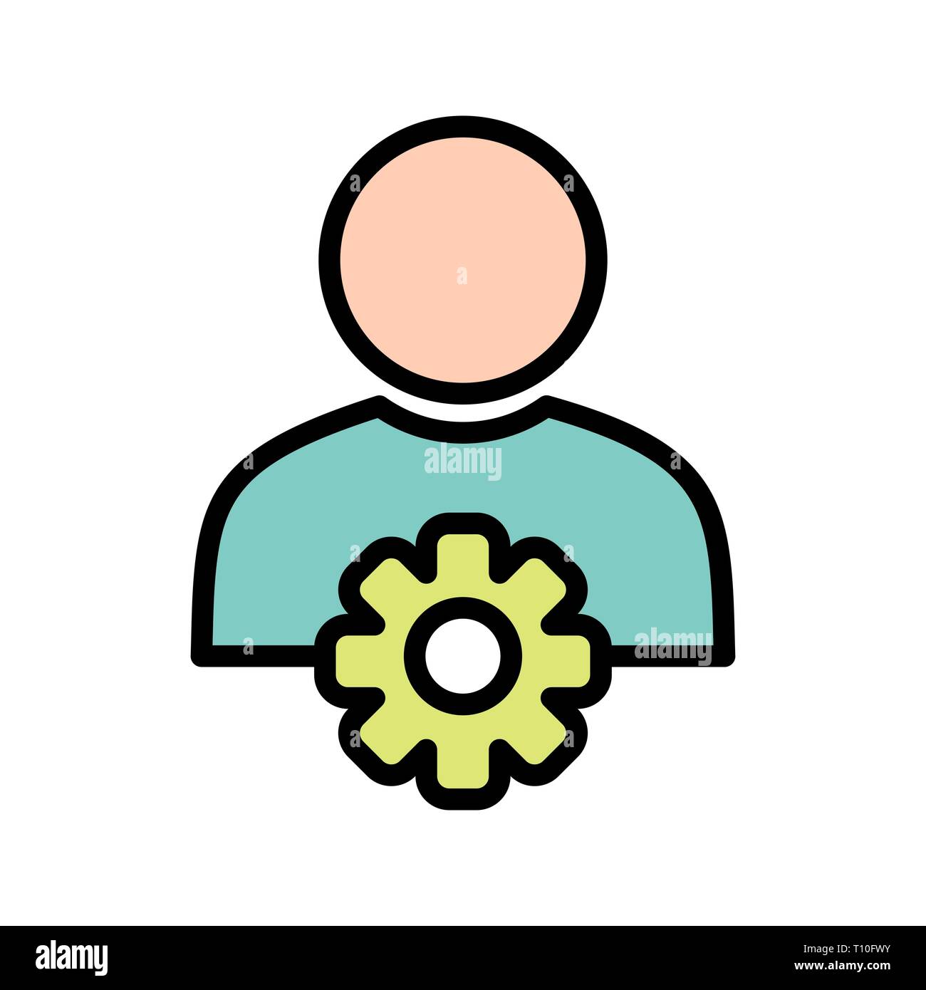 Illustration User Management Icon Stock Photo - Alamy