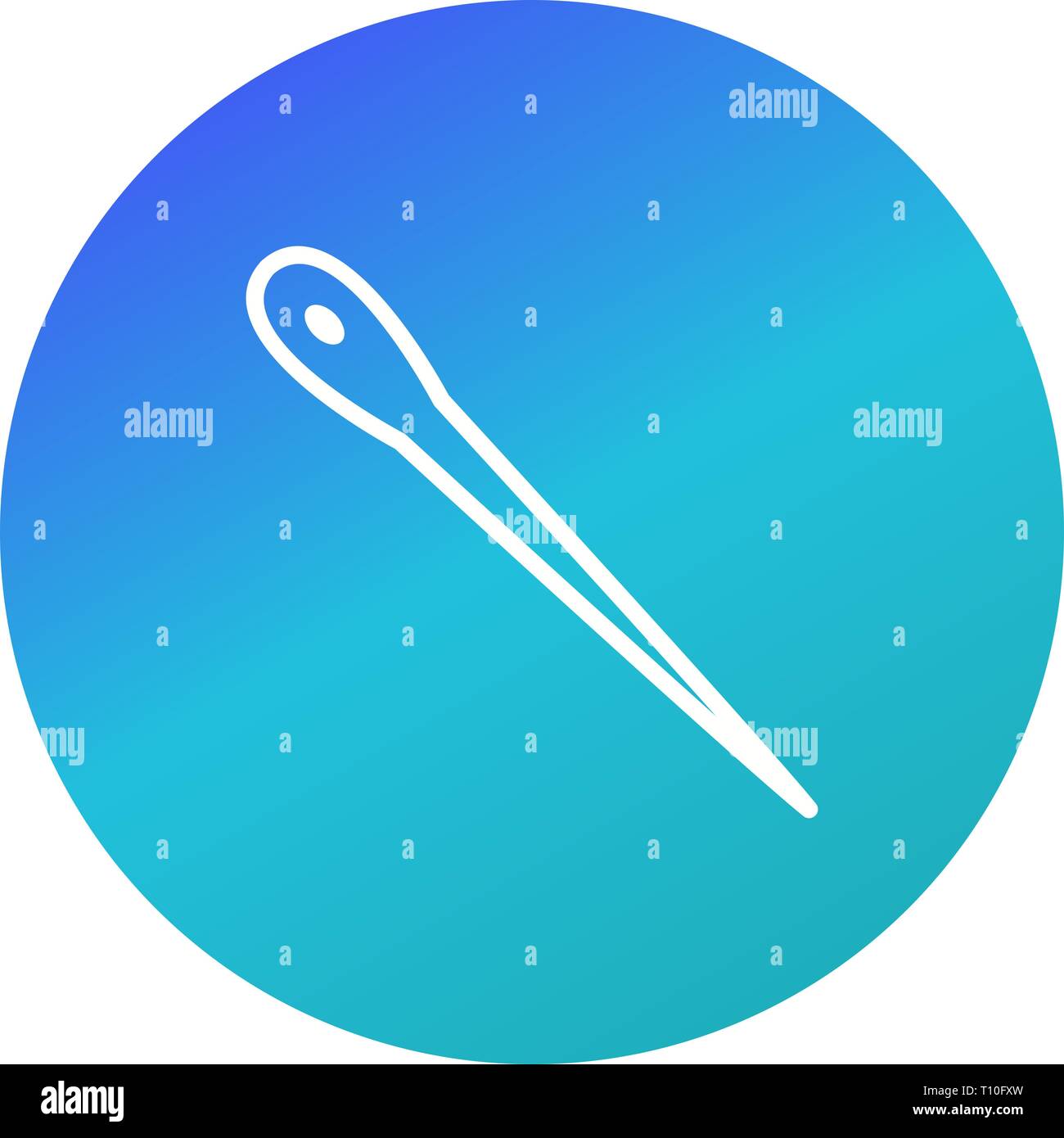 Illustration Needle Icon Stock Photo - Alamy