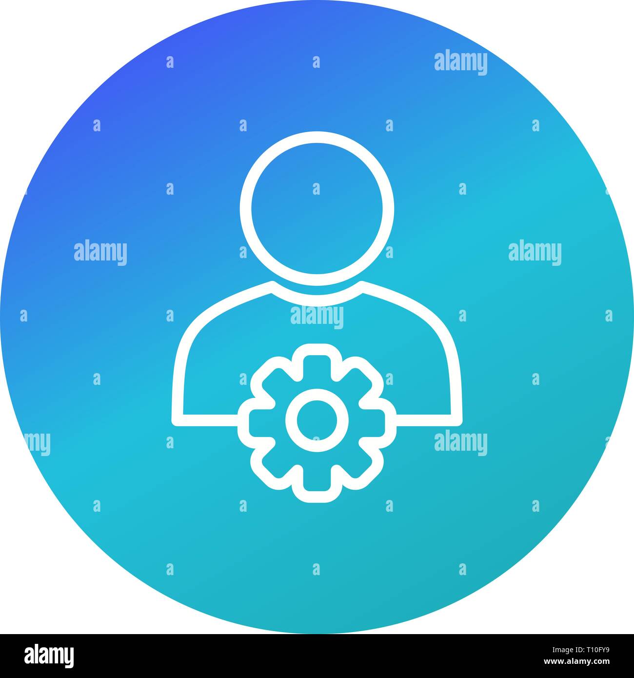 Illustration User Management Icon Stock Photo - Alamy