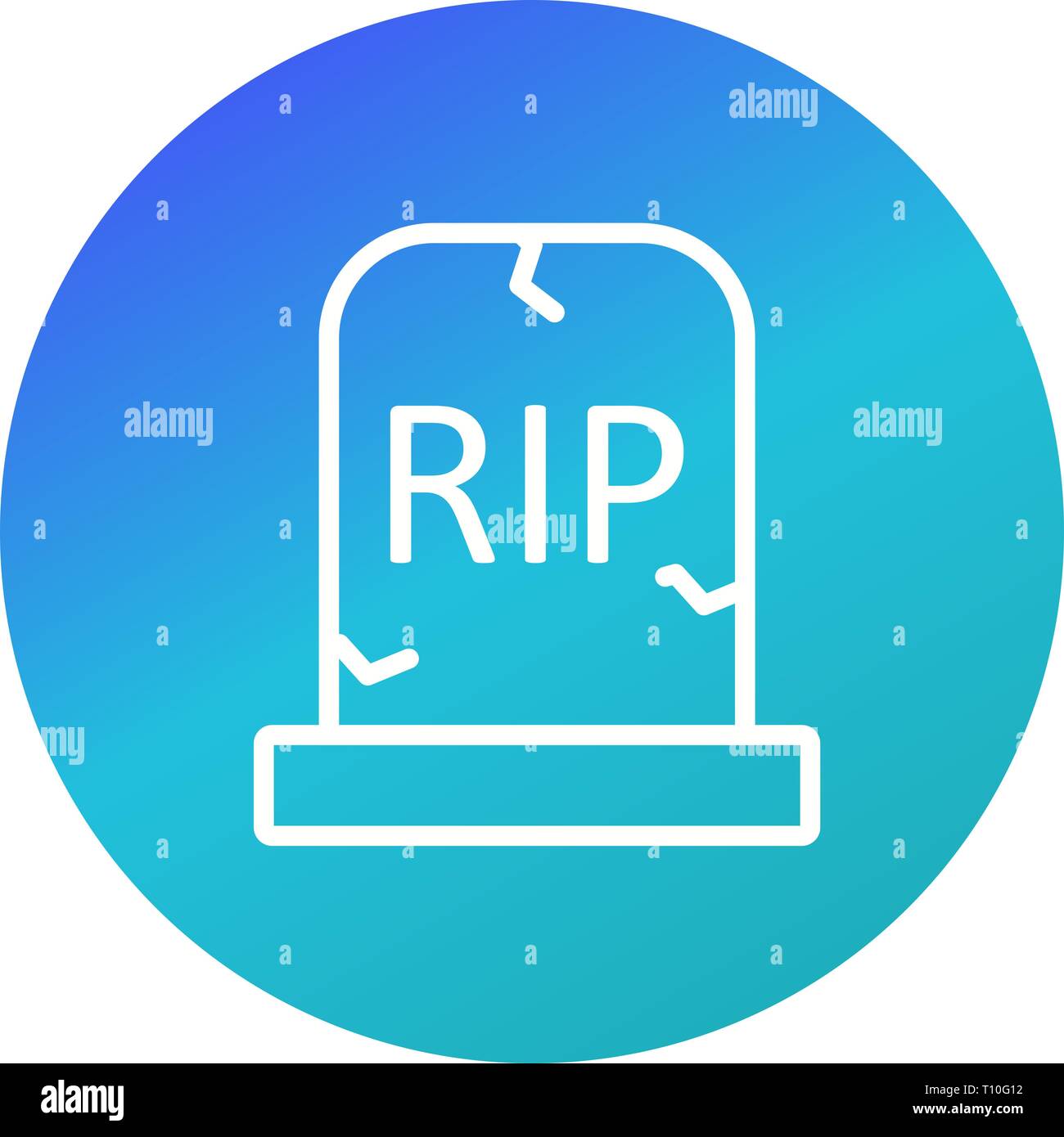 Illustration Grave Icon Stock Photo - Alamy