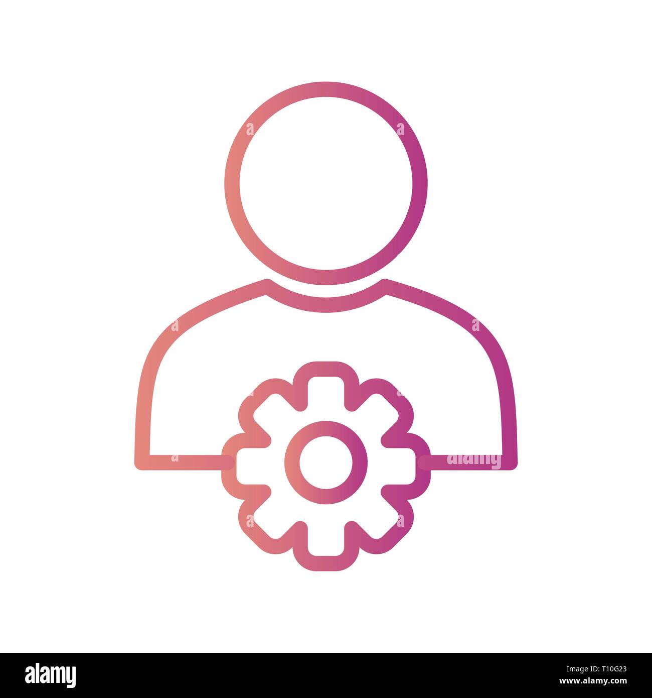 Illustration User Management Icon Stock Photo - Alamy