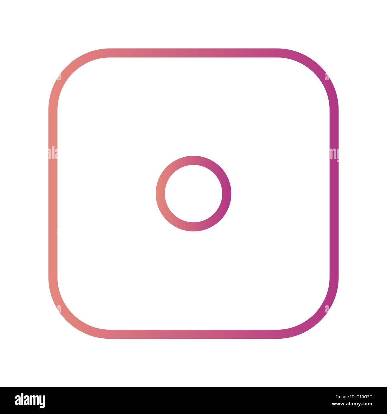 Illustration Dice One Icon Stock Photo - Alamy