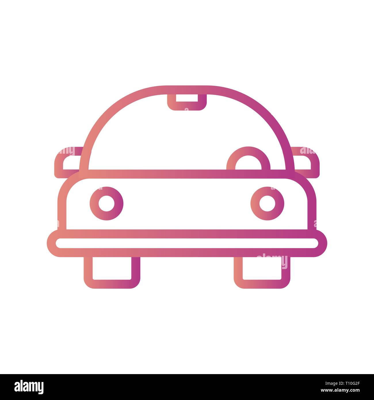 Illustration Cartoon car Icon Stock Photo - Alamy