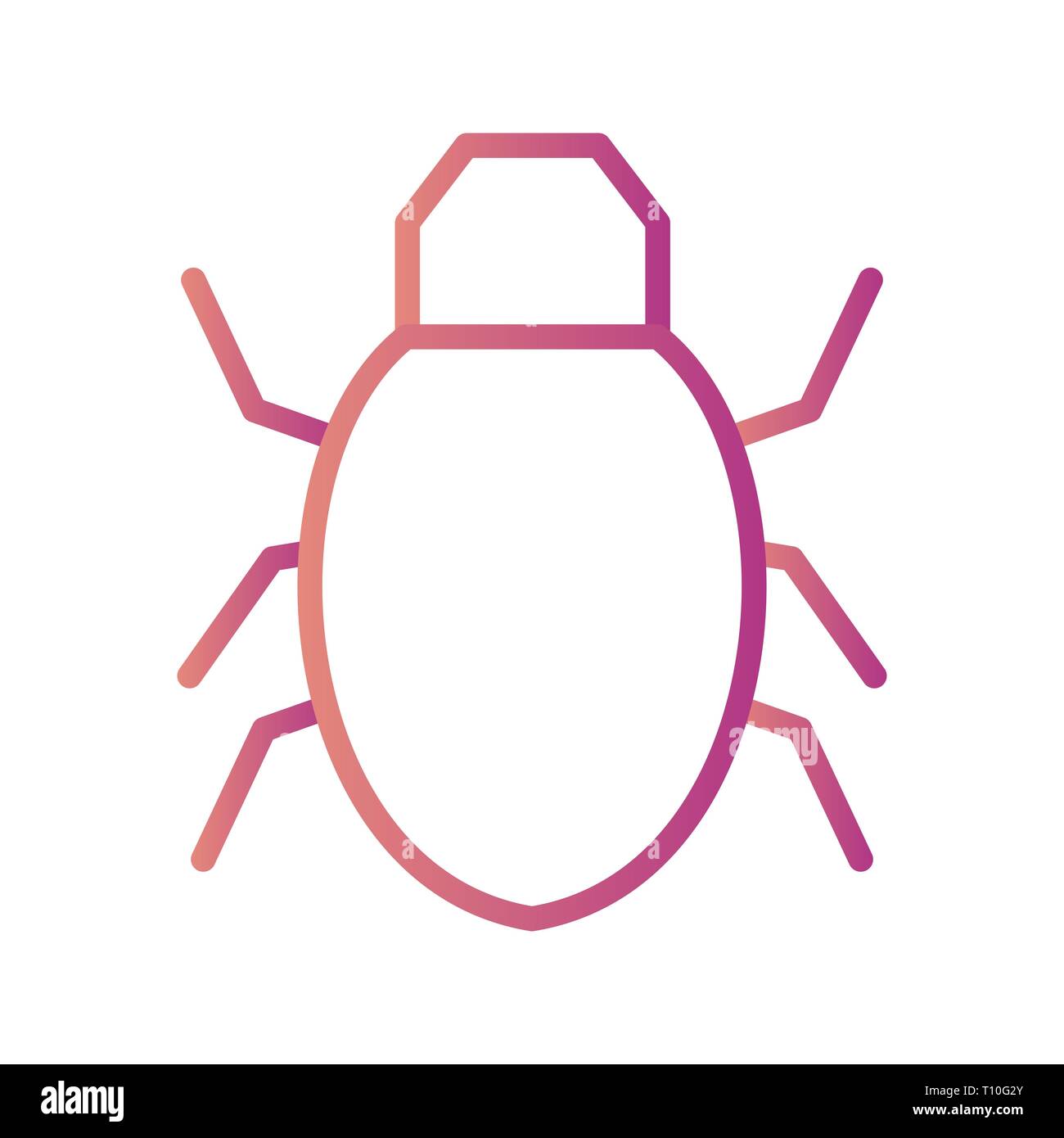 Illustration Bug Icon Stock Photo - Alamy