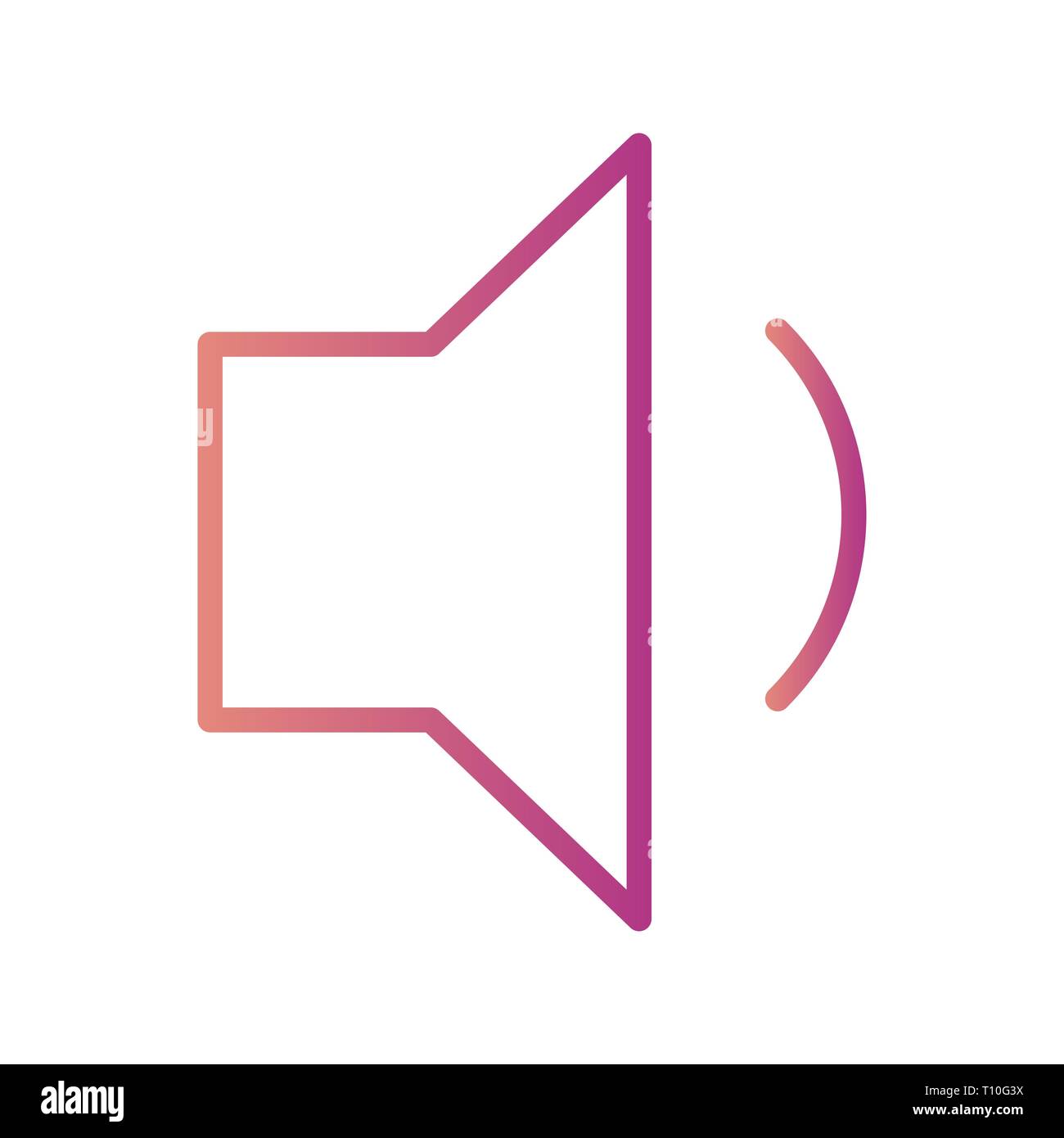 Illustration Low Volume Icon Stock Photo - Alamy