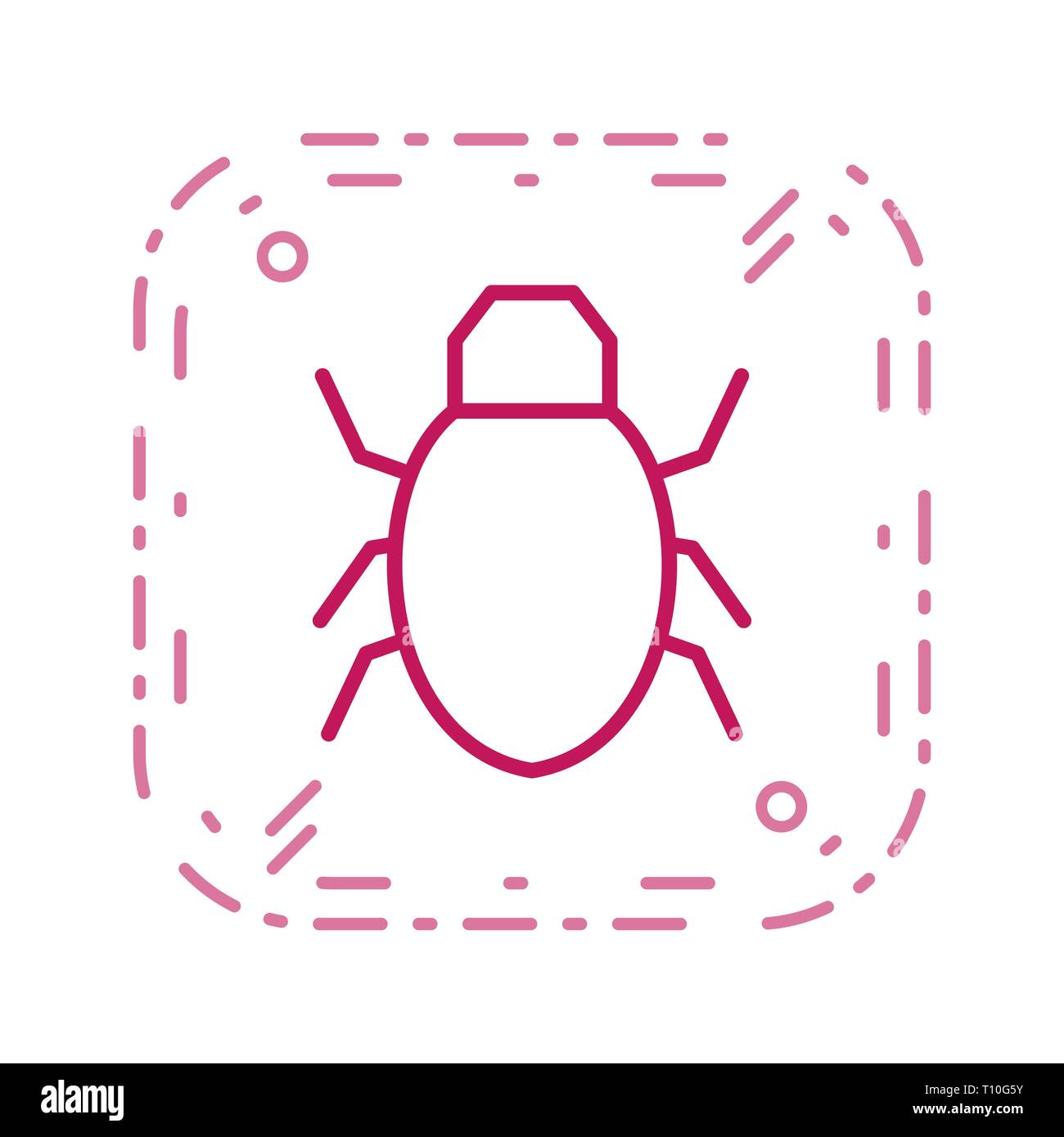 Illustration Bug Icon Stock Photo - Alamy