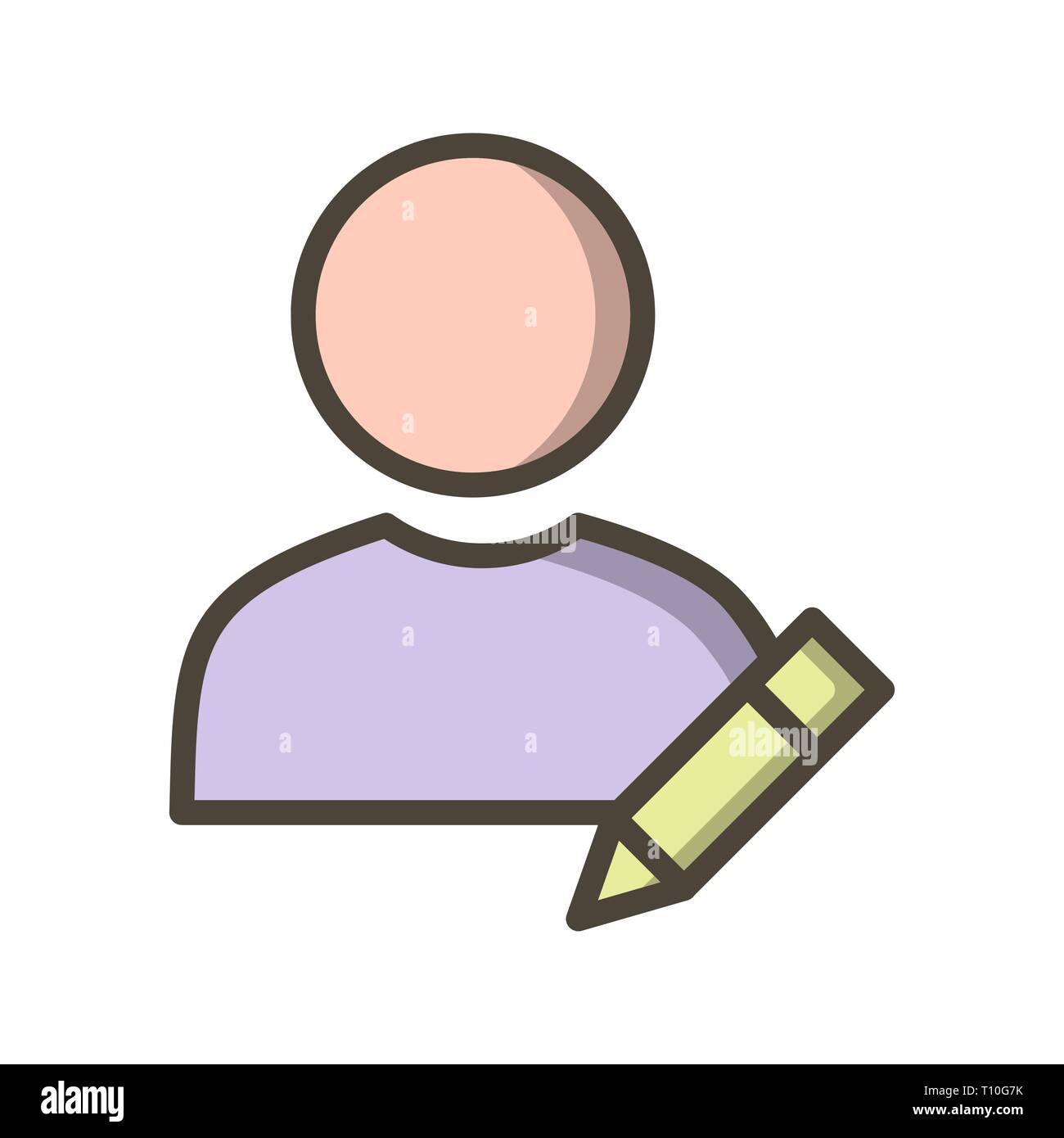 Illustration Edit Profile Icon Stock Photo - Alamy