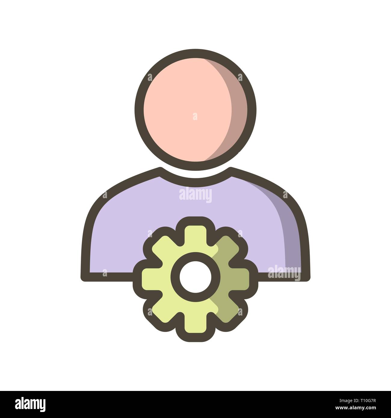 Illustration User Management Icon Stock Photo - Alamy