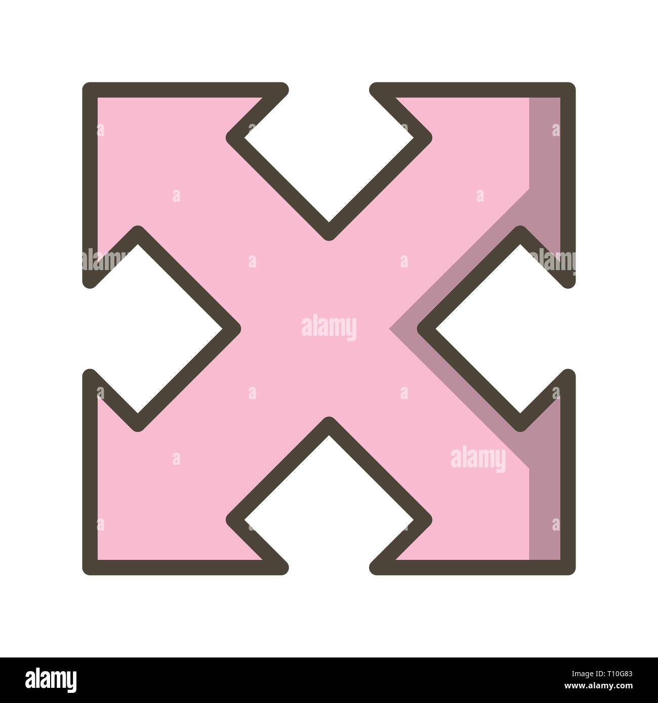 Illustration Expand Icon Stock Photo - Alamy