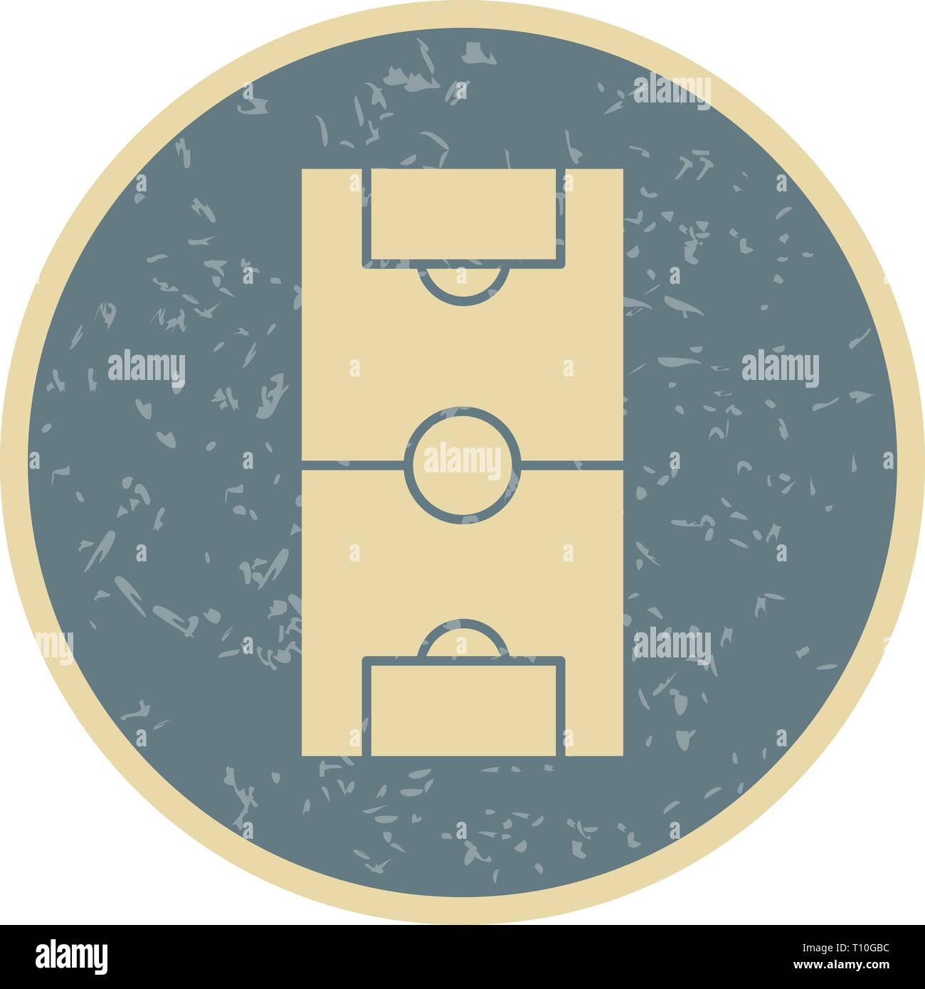 Illustration Football Field Icon Stock Photo - Alamy