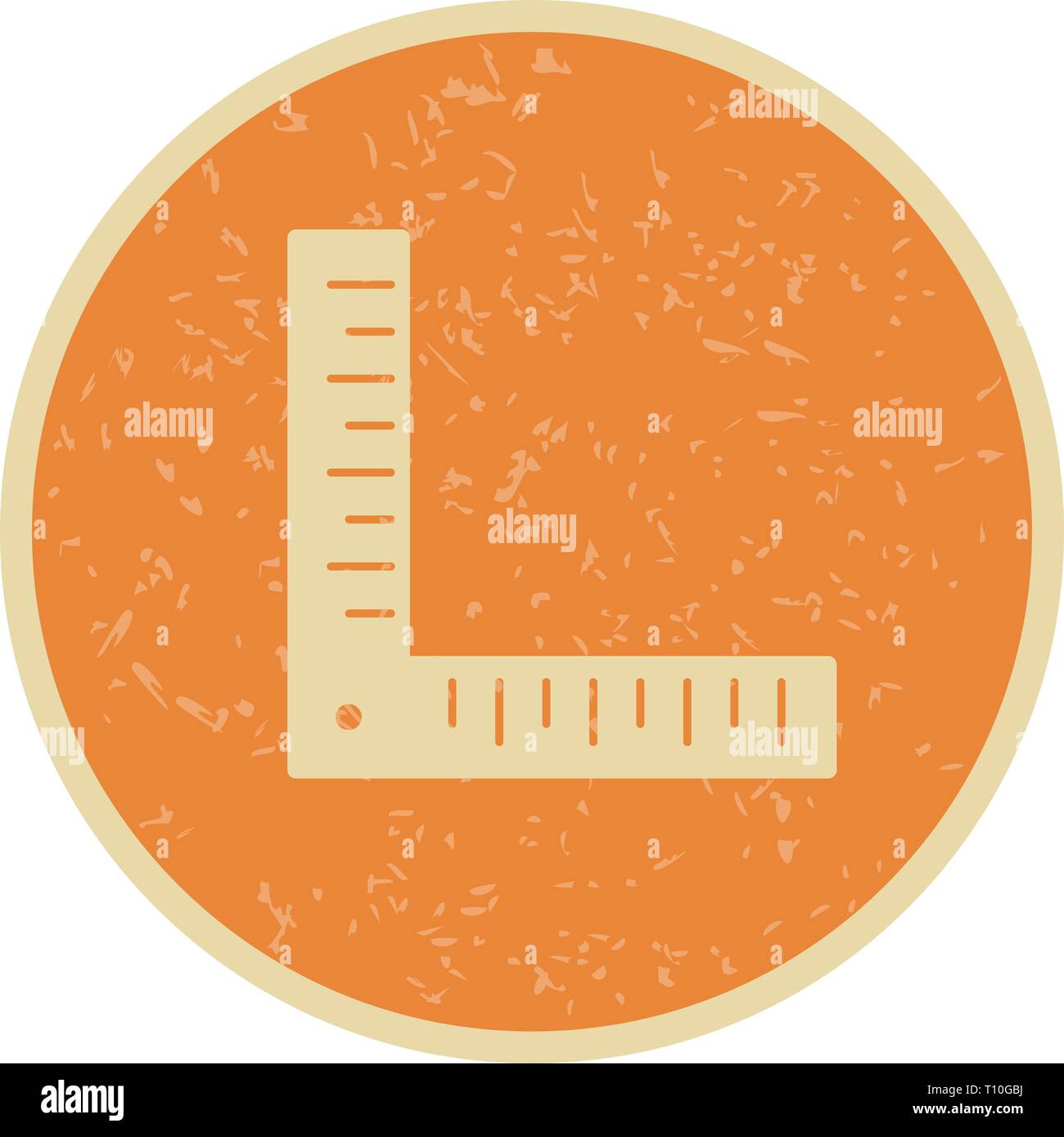 Illustration Angle Ruler Icon Stock Photo - Alamy