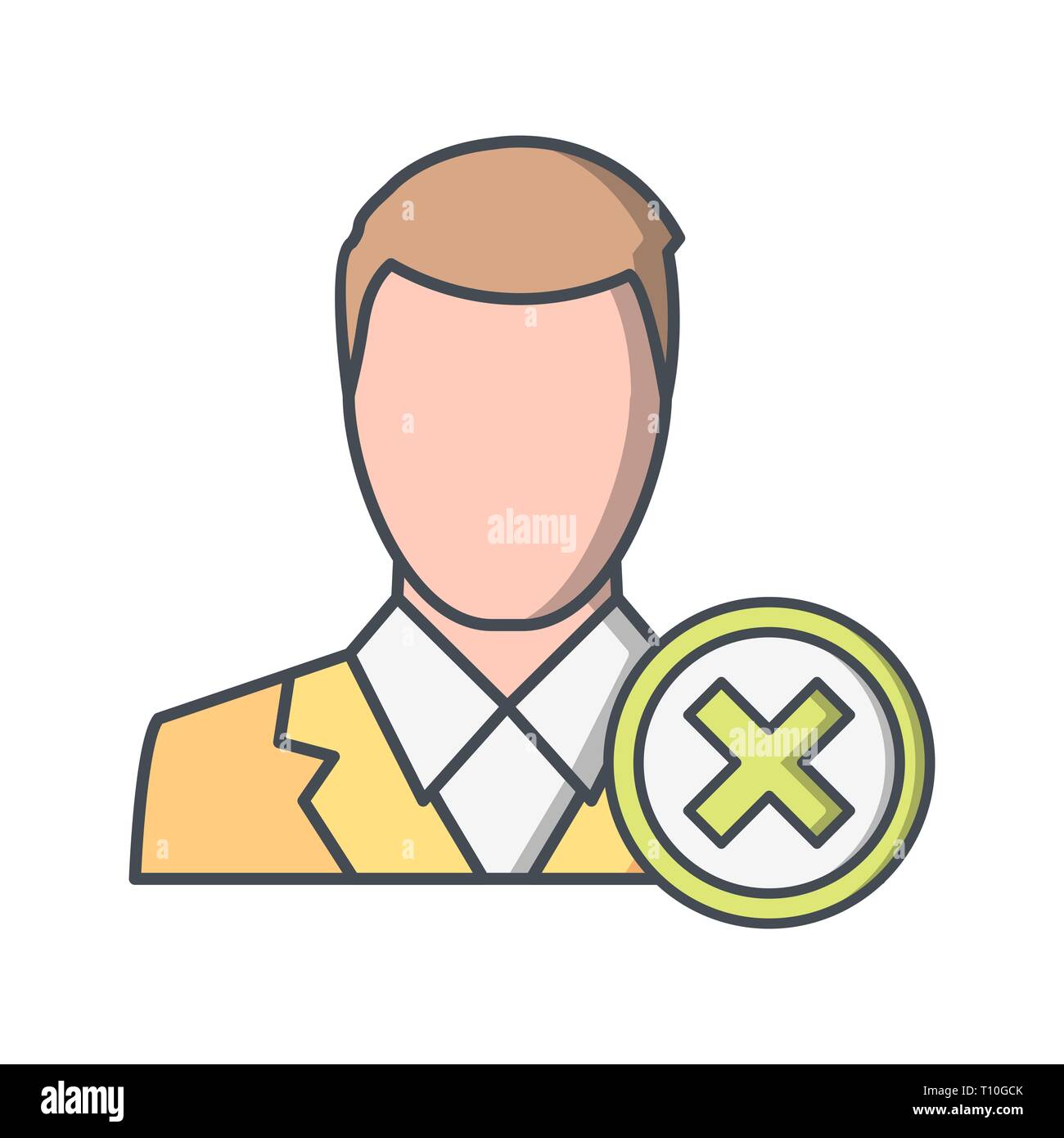 Illustration Remove User Icon Stock Photo - Alamy