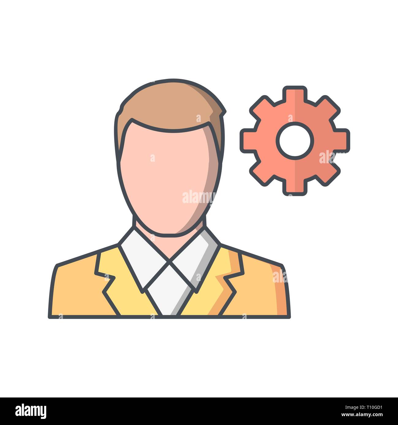 Illustration User Management Icon Stock Photo - Alamy
