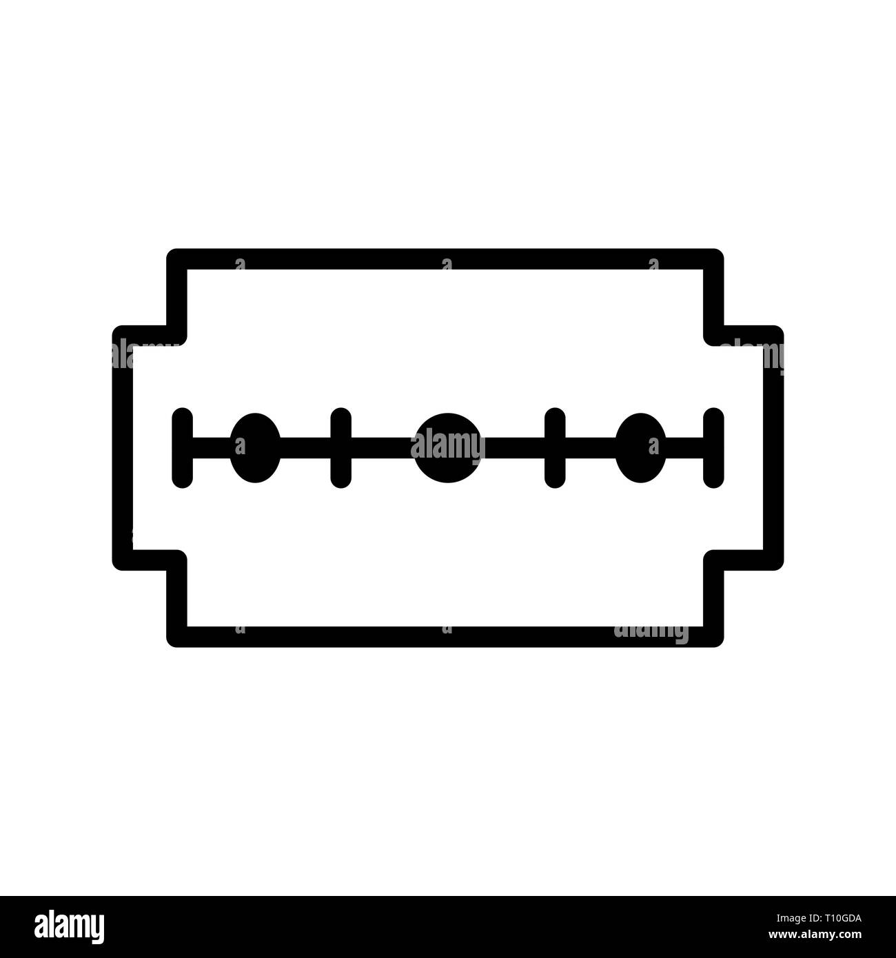 Illustration Razor Icon Stock Photo - Alamy