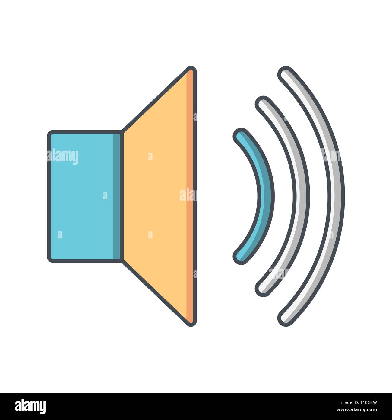 Illustration Low Volume Icon Stock Photo - Alamy