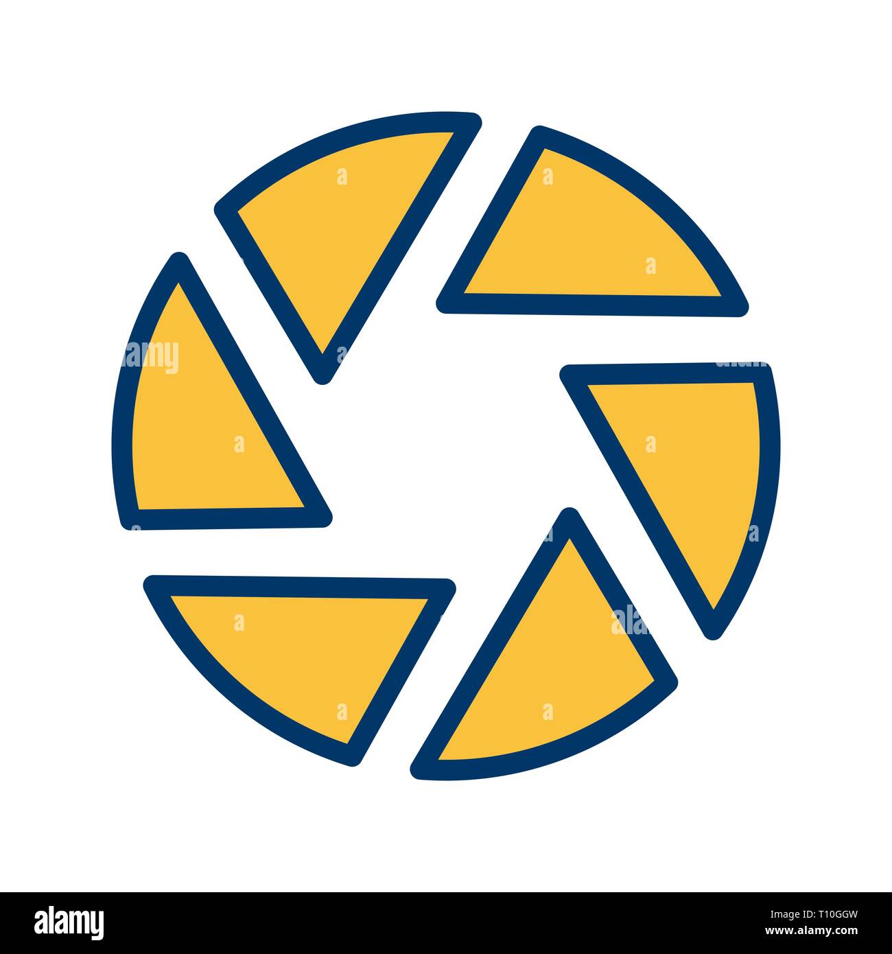 Illustration Shutter Icon Stock Photo - Alamy