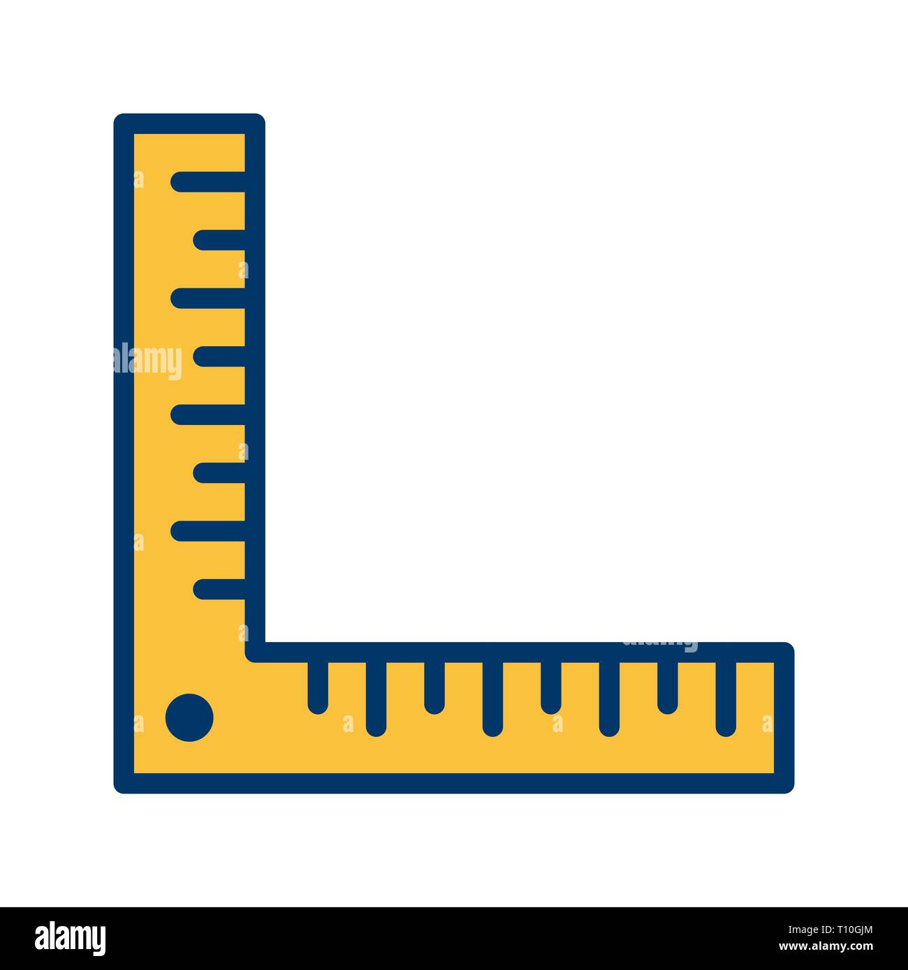 Illustration Angle Ruler Icon Stock Photo - Alamy