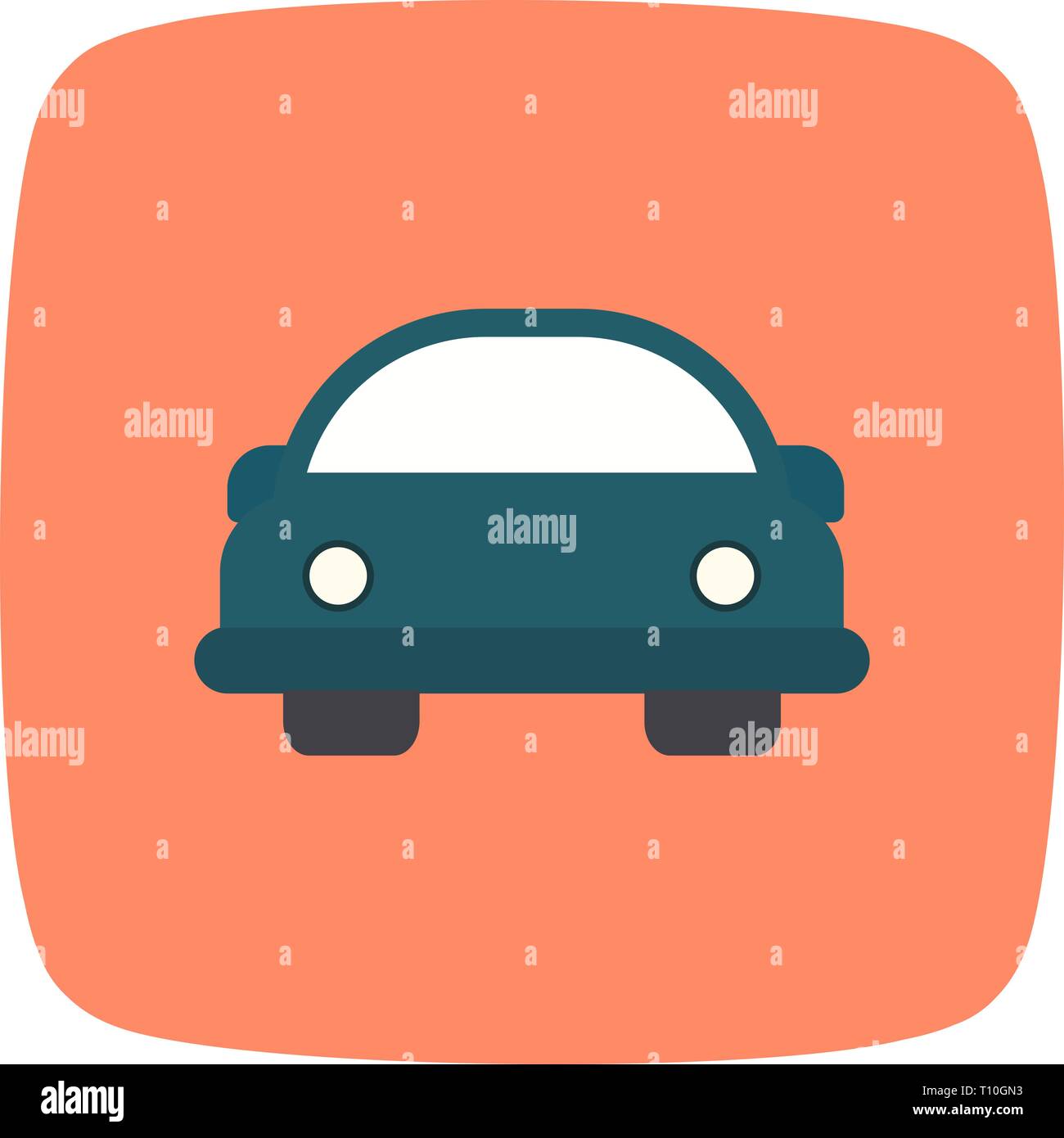 Illustration Cartoon car Icon Stock Photo - Alamy