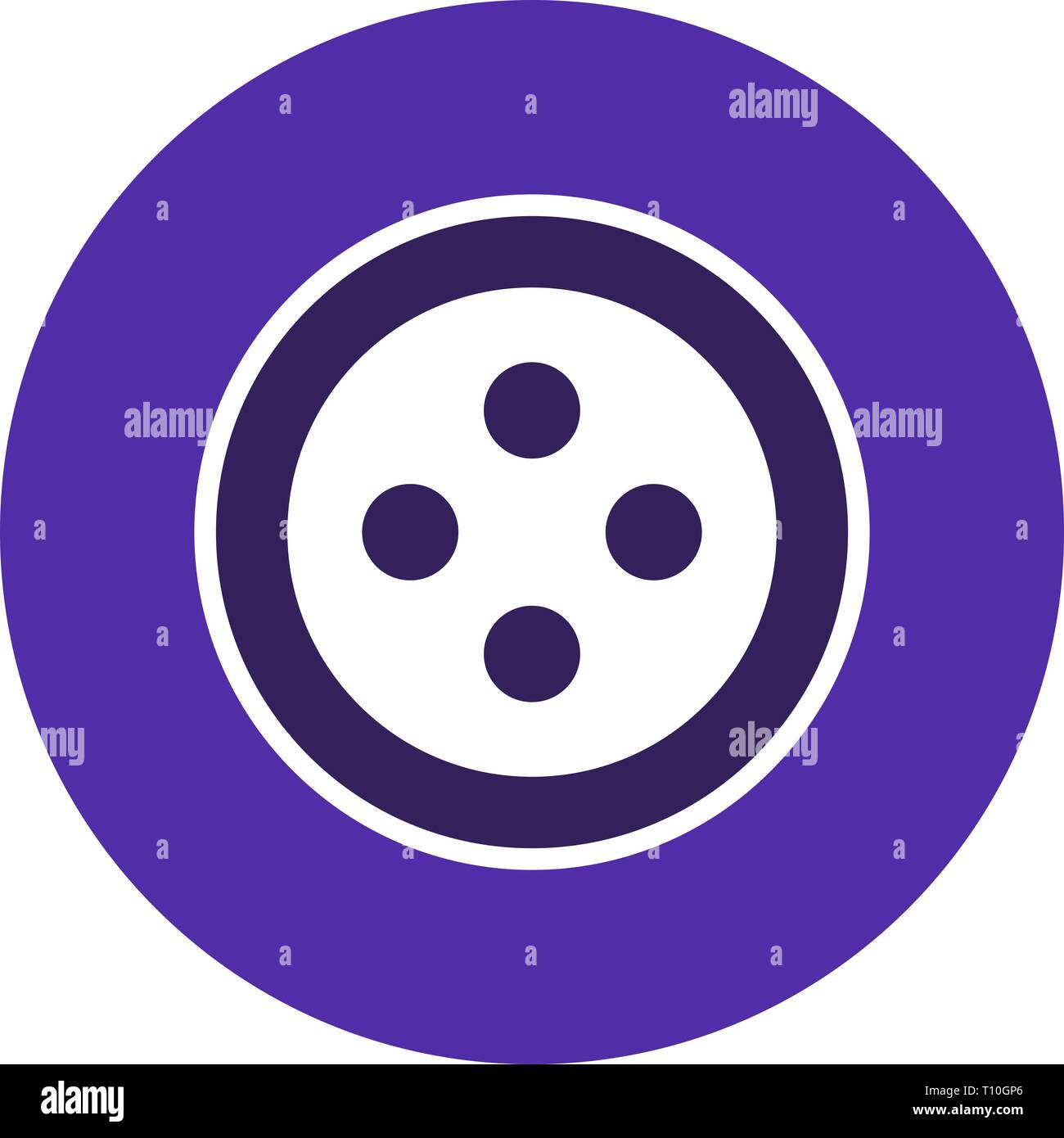 Illustration Button Icon Stock Photo - Alamy