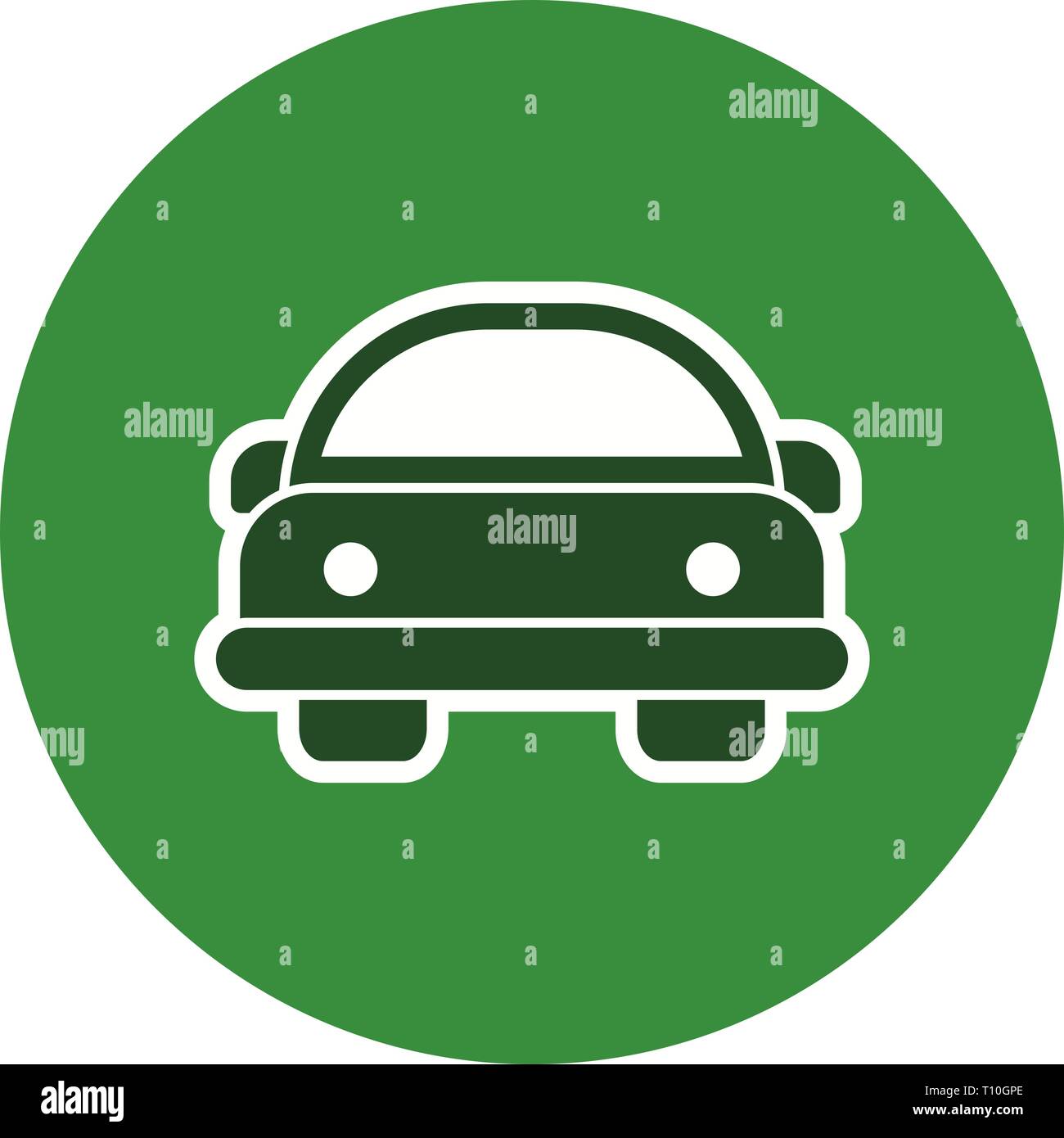 Illustration Cartoon car Icon Stock Photo - Alamy