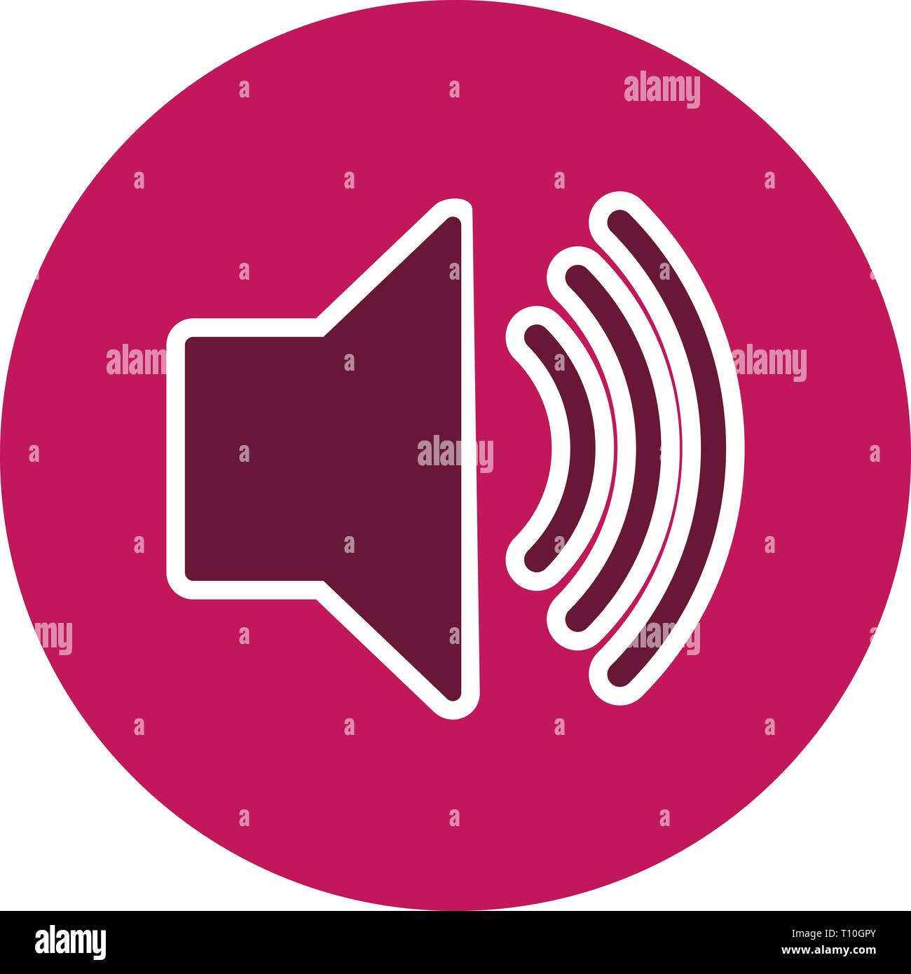 Illustration high Volume Icon Stock Photo - Alamy
