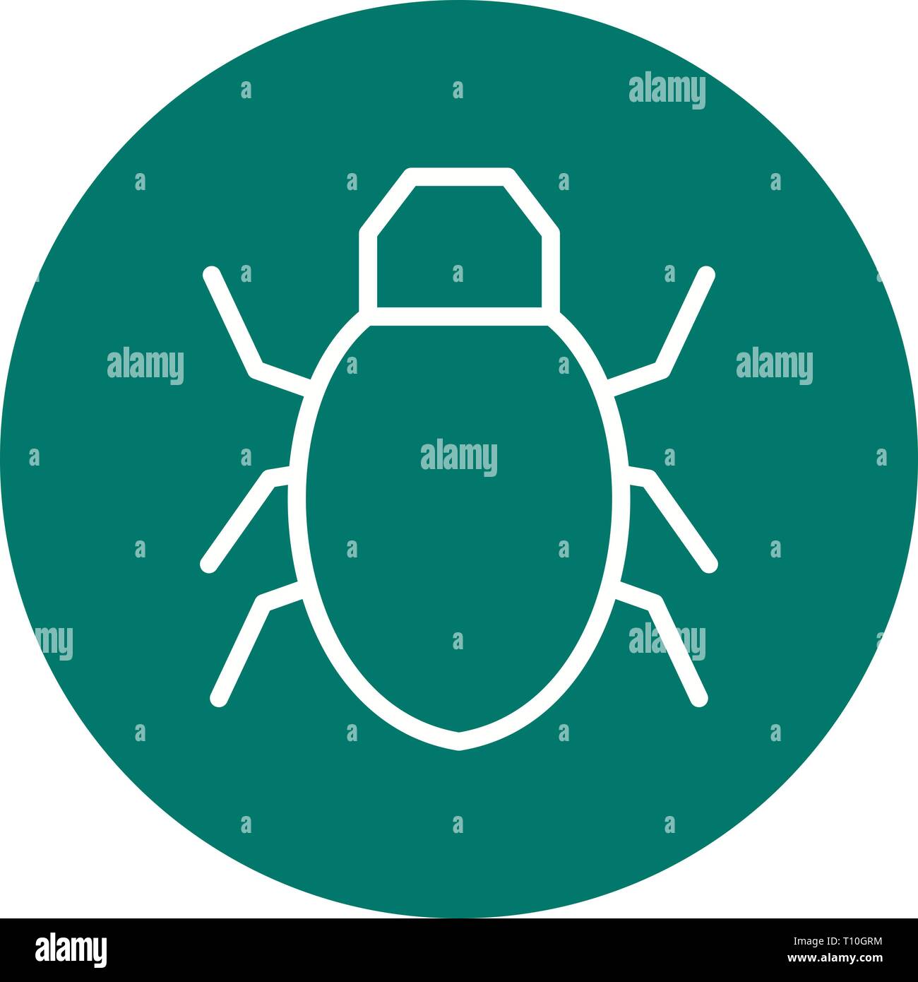 Illustration Bug Icon Stock Photo - Alamy