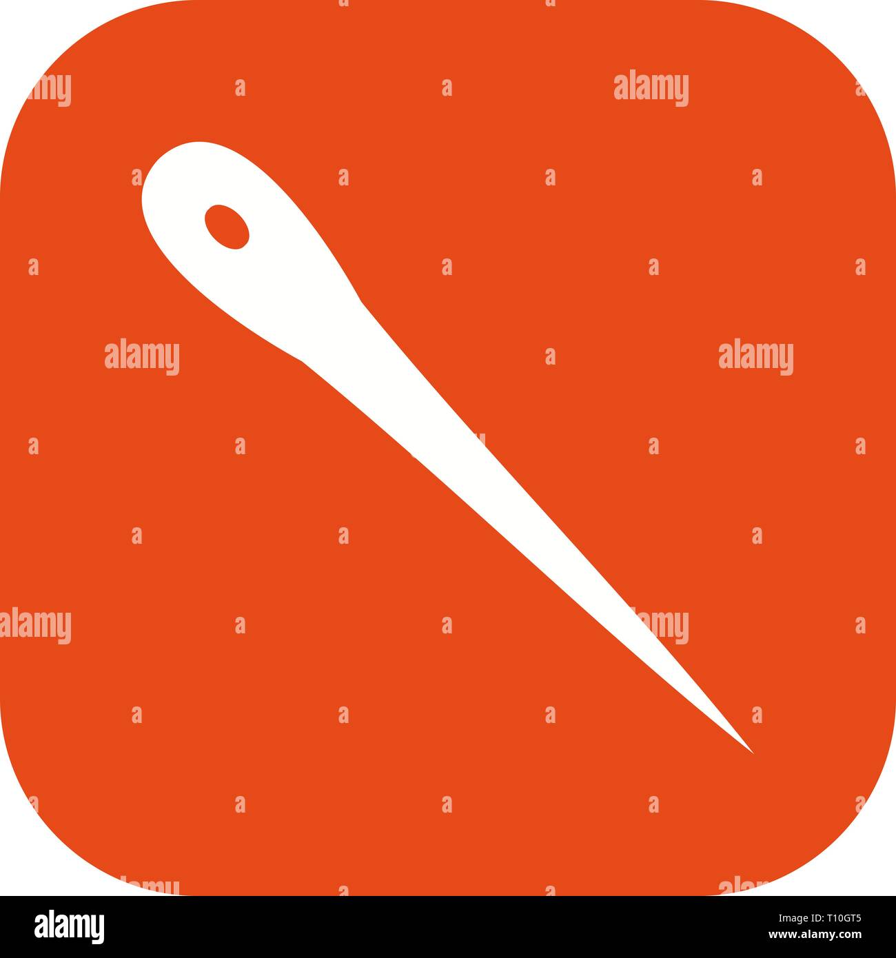 Illustration Needle Icon Stock Photo - Alamy