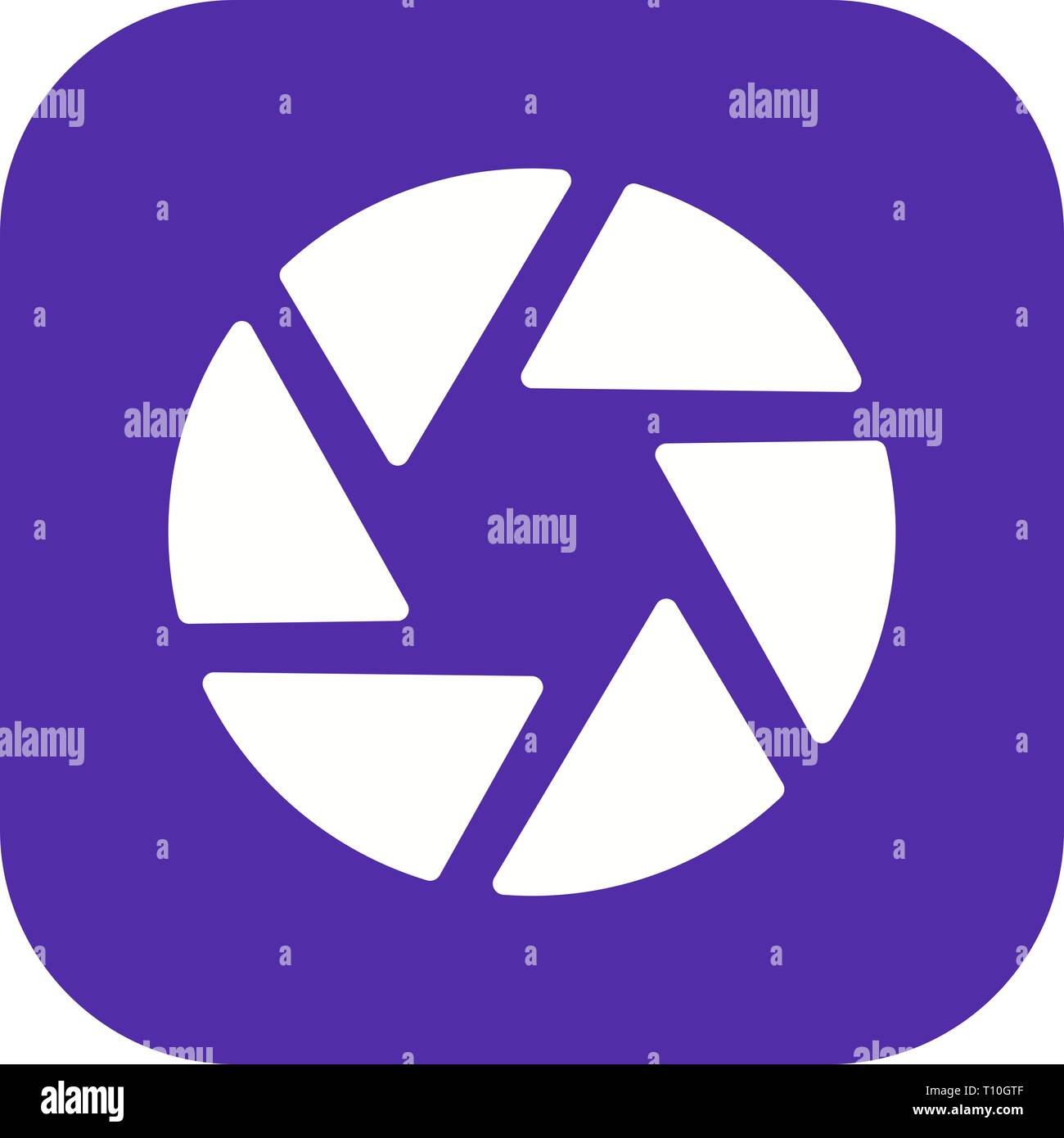 Illustration Shutter Icon Stock Photo - Alamy