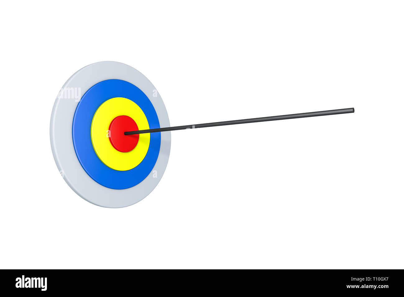 3d rendering of arrow, aim target, isolated on white background Stock ...