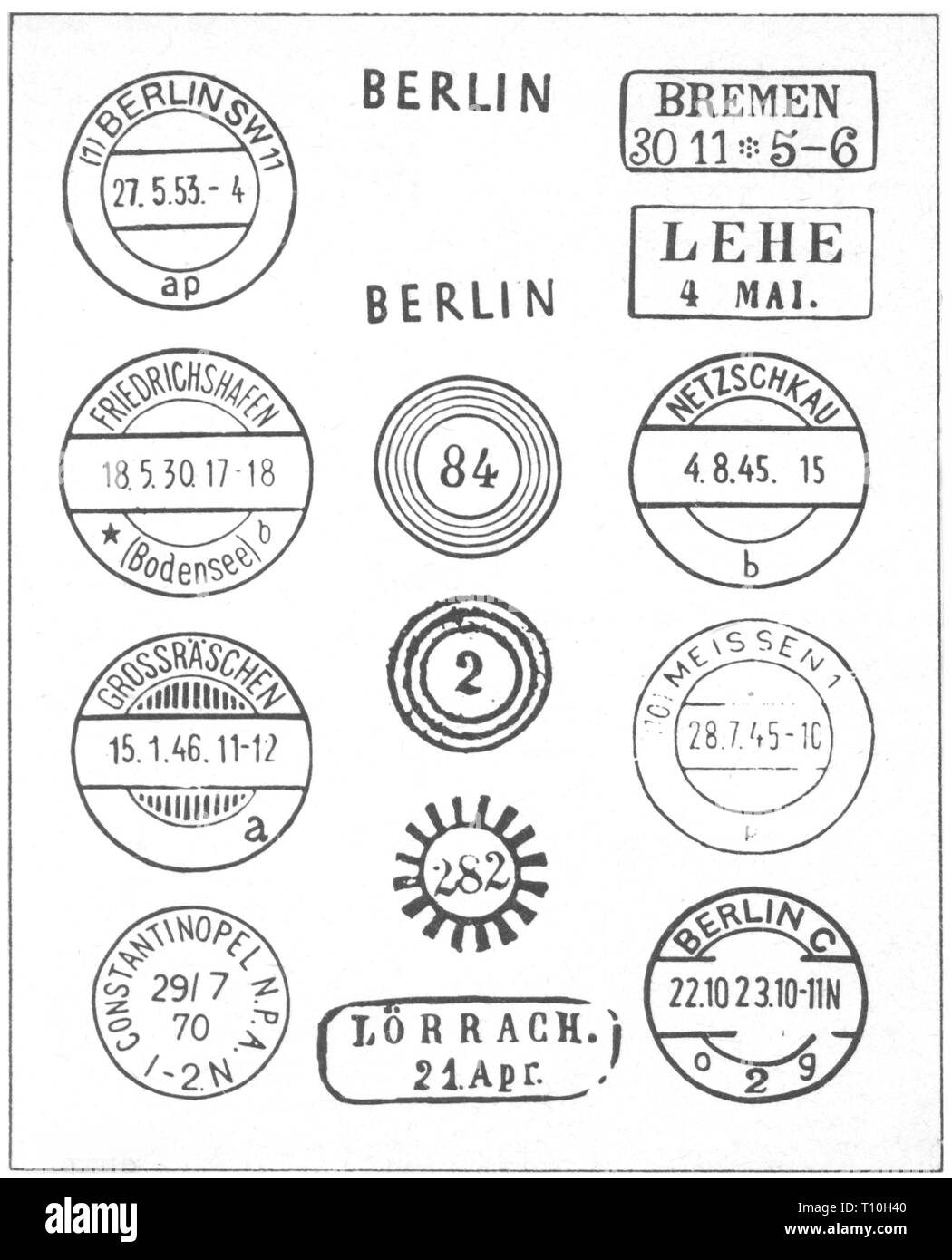 Postmarks hi-res stock photography and images - Alamy