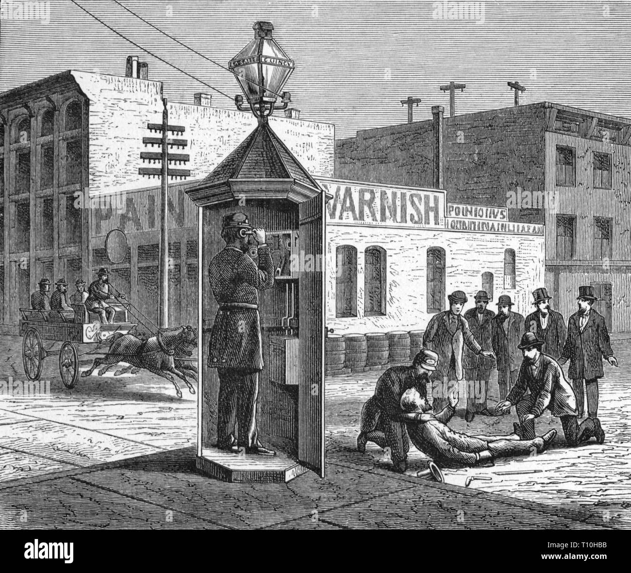 Police Public Call Box Sign Print Out