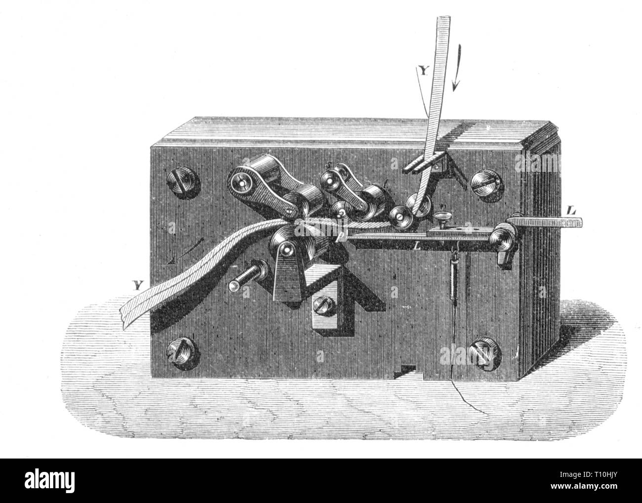 mail, telegraphy, printing telegraph of Digney and Beaudoin, Paris ...