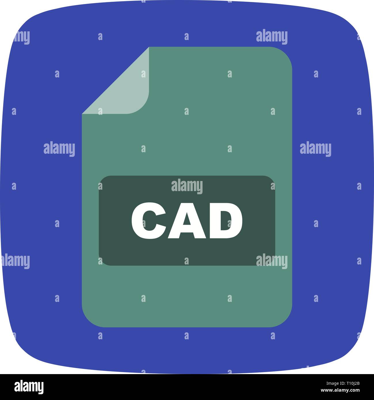 Illustration CAD Icon Stock Photo - Alamy