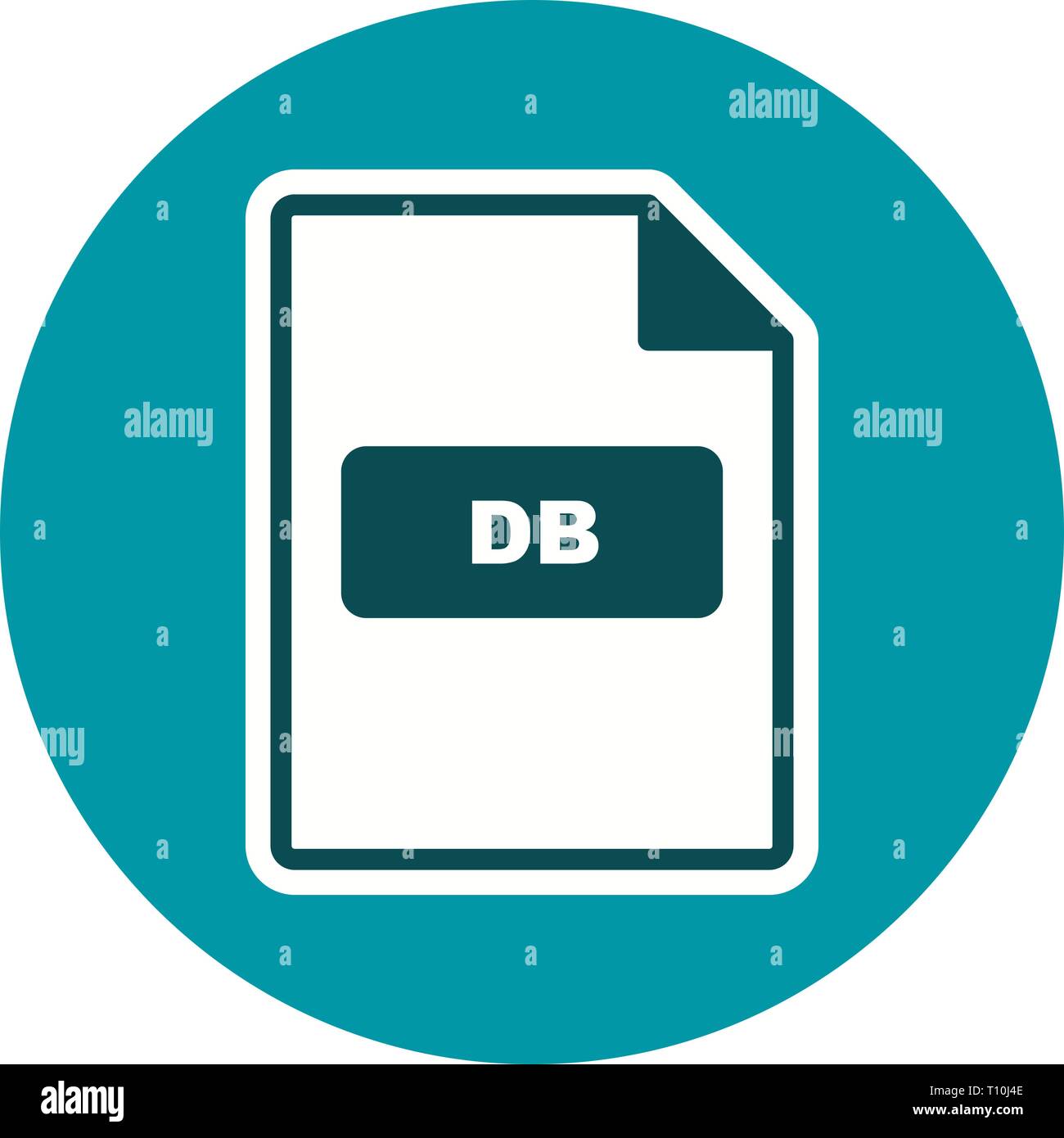 Illustration DB Icon Stock Photo - Alamy
