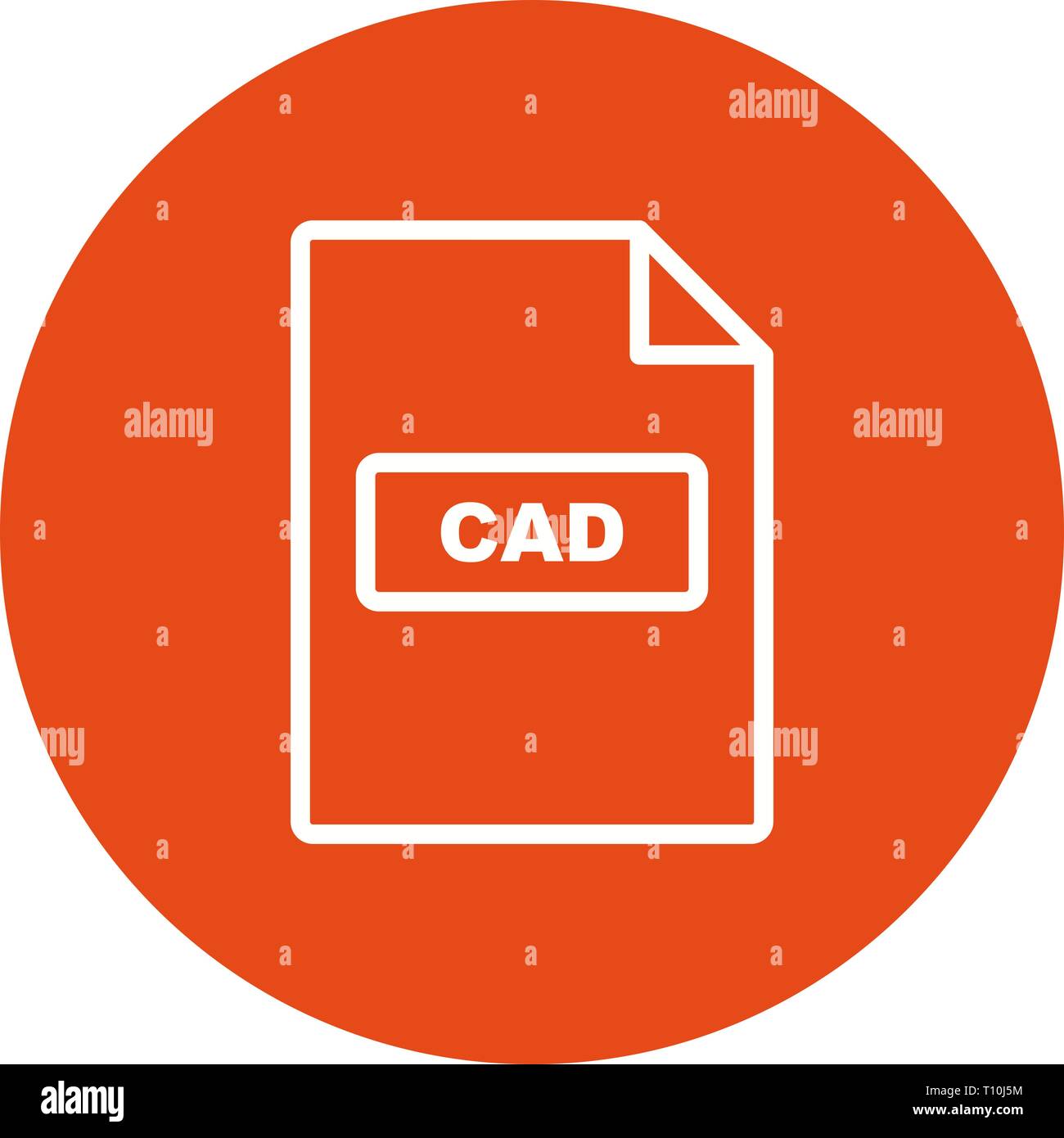 Illustration CAD Icon Stock Photo - Alamy