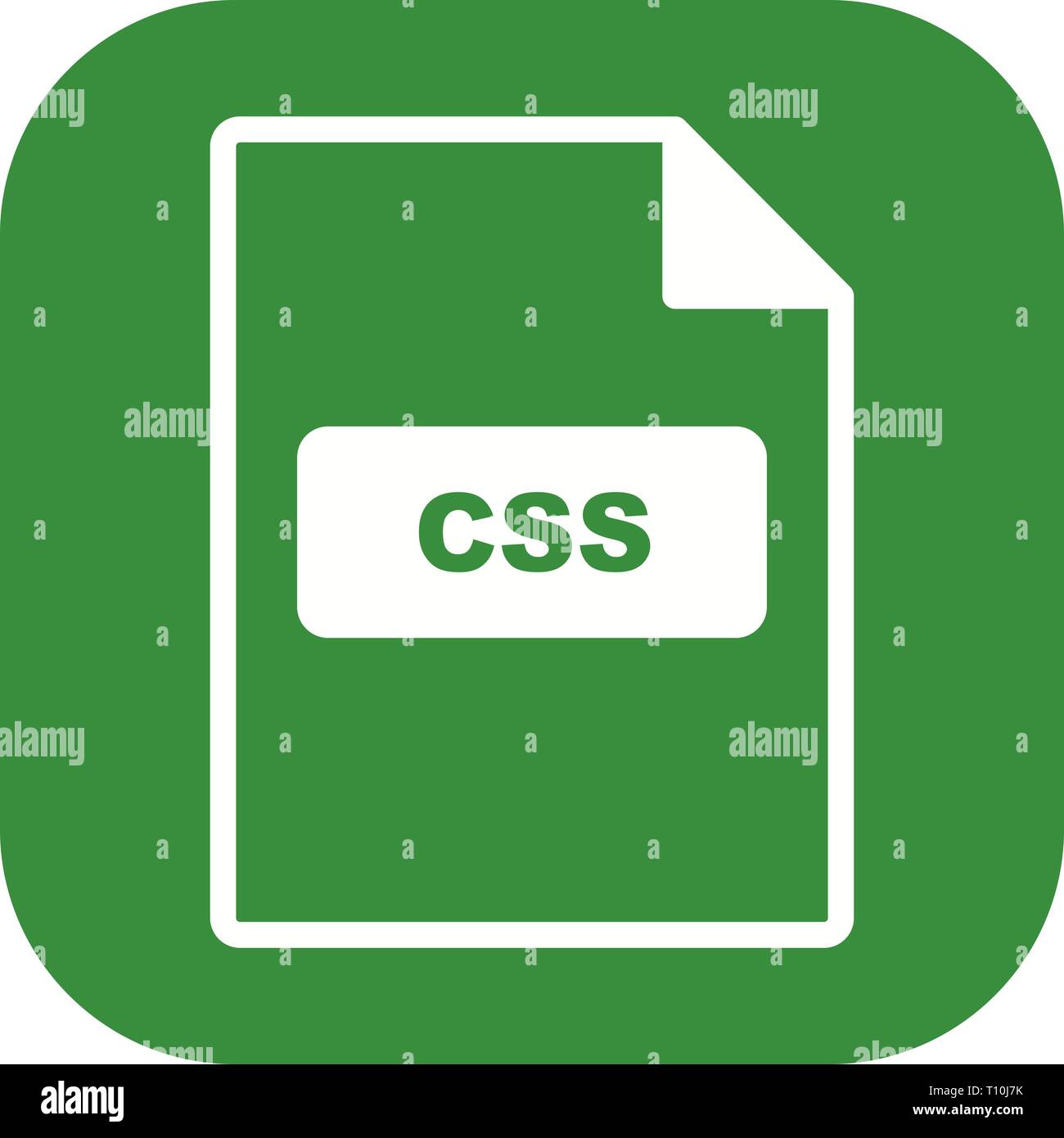 Illustration CSS Icon Stock Photo - Alamy
