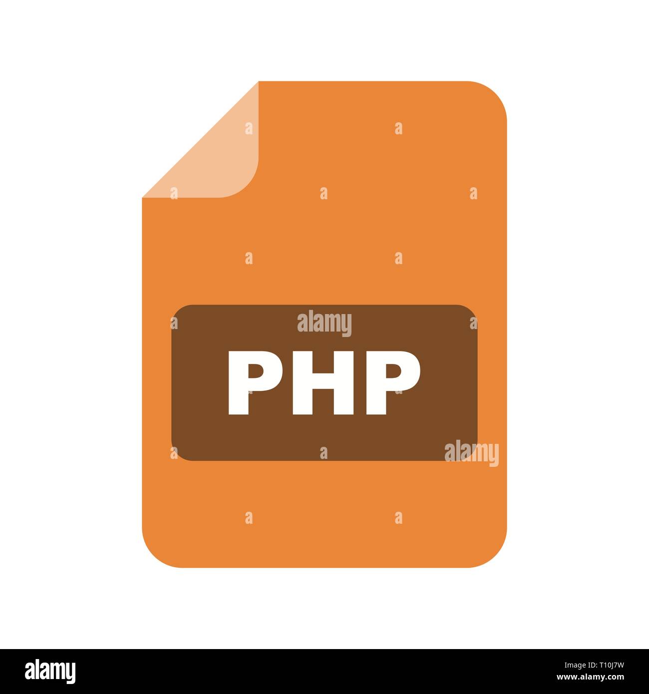 Illustration PHP Icon Stock Photo - Alamy