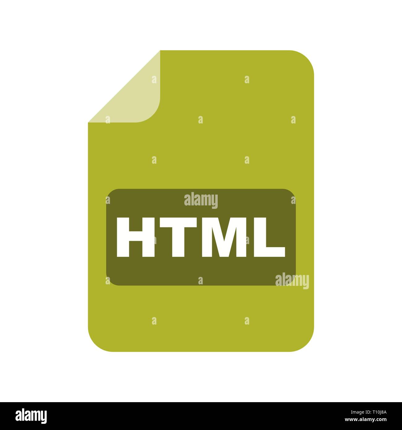 Illustration HTML Icon Stock Photo - Alamy