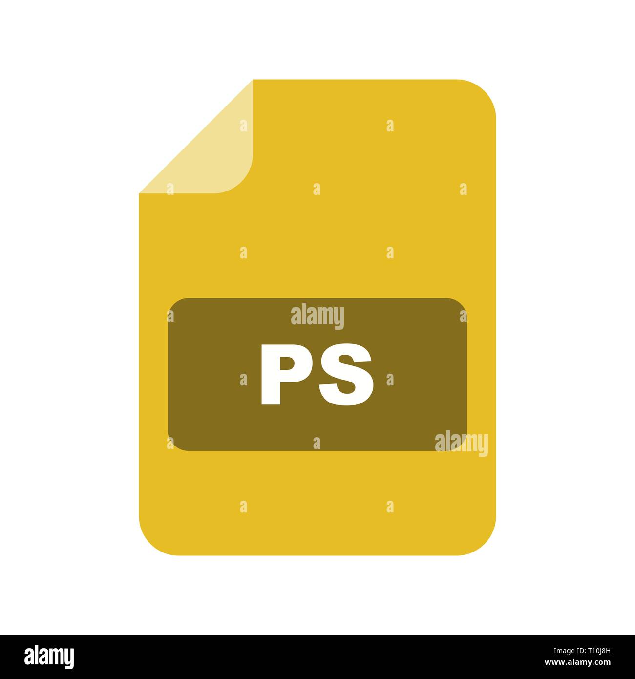 Illustration PS Icon Stock Photo - Alamy