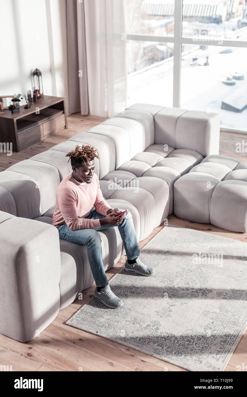 After work relax young african hi-res stock photography and images - Alamy