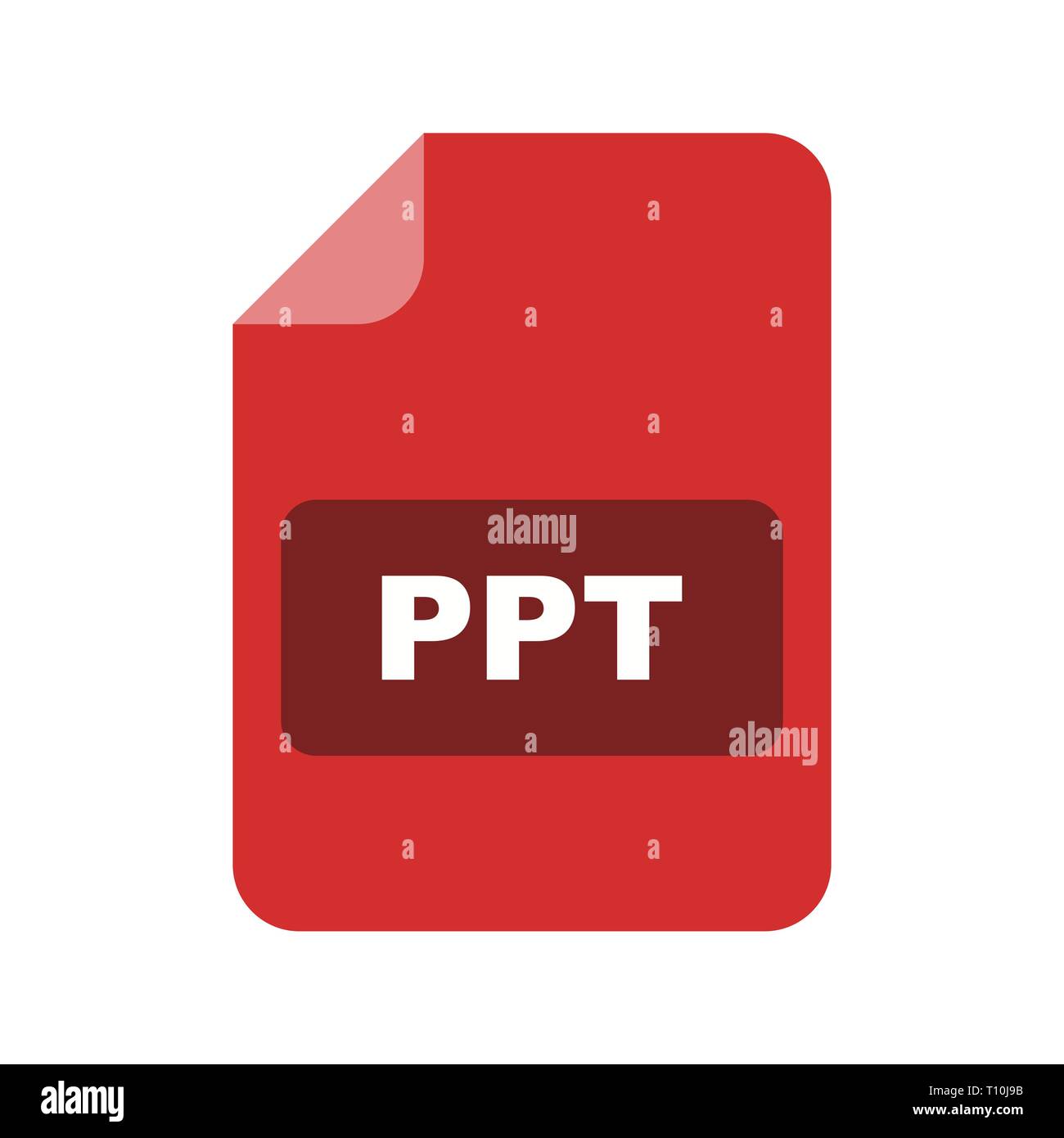 Illustration PPT Icon Stock Photo - Alamy