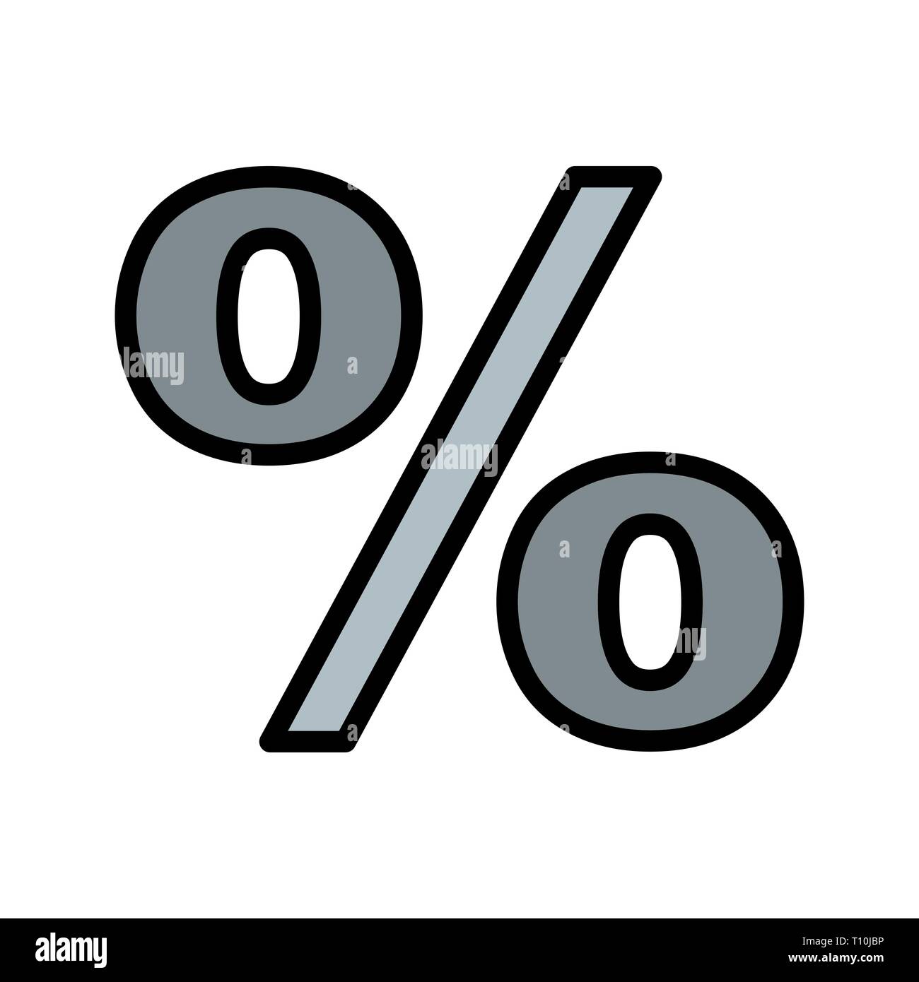 Illustration Percentage Icon Stock Photo - Alamy