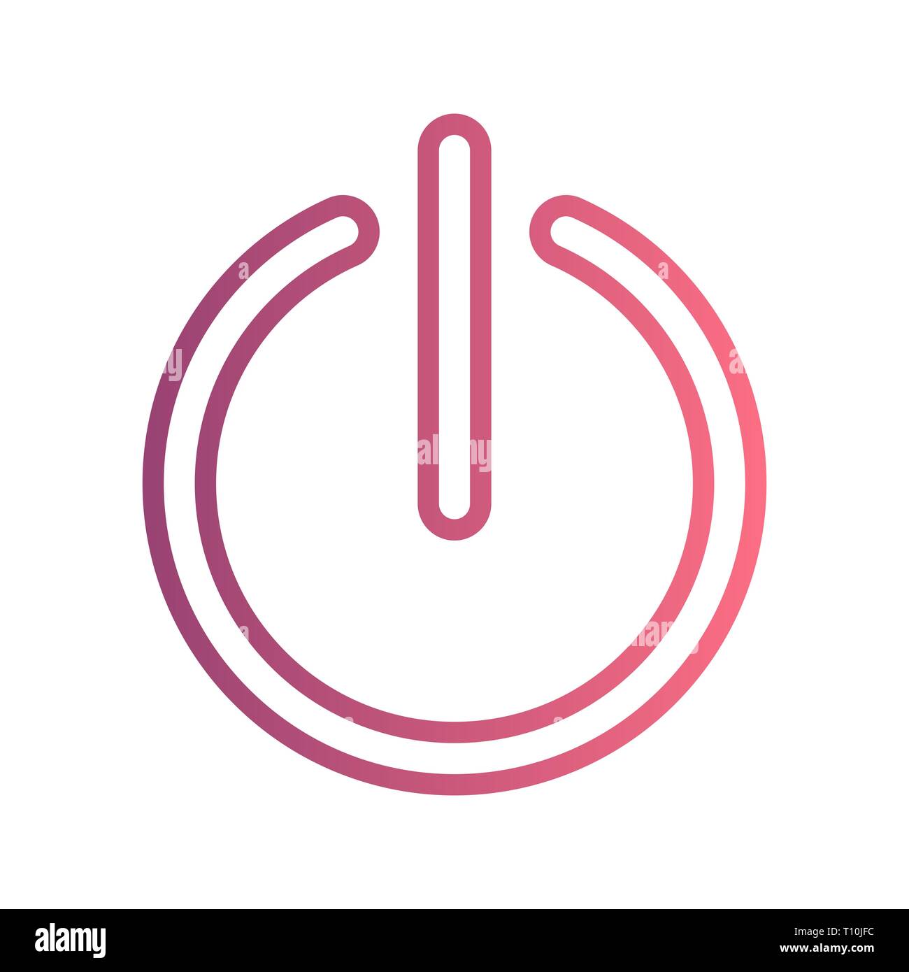 Illustration Shutdown Icon Stock Photo - Alamy