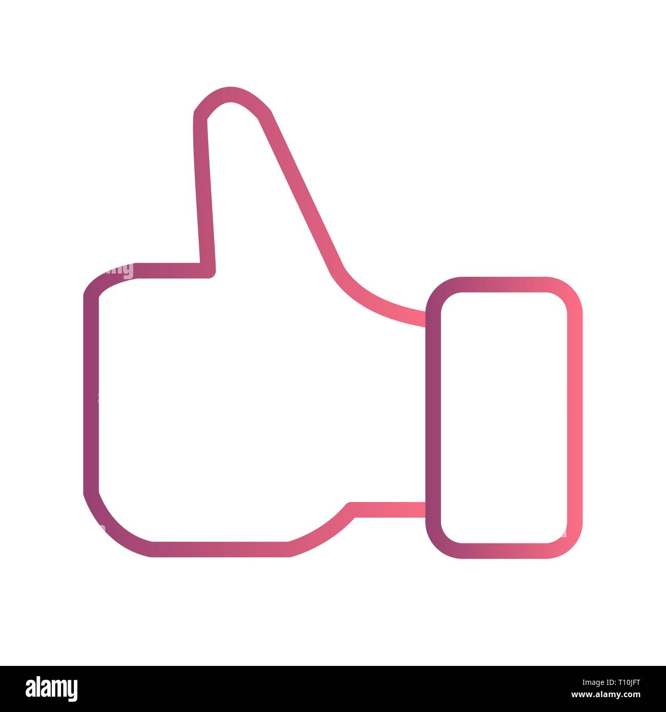 Illustration Like Icon Stock Photo - Alamy