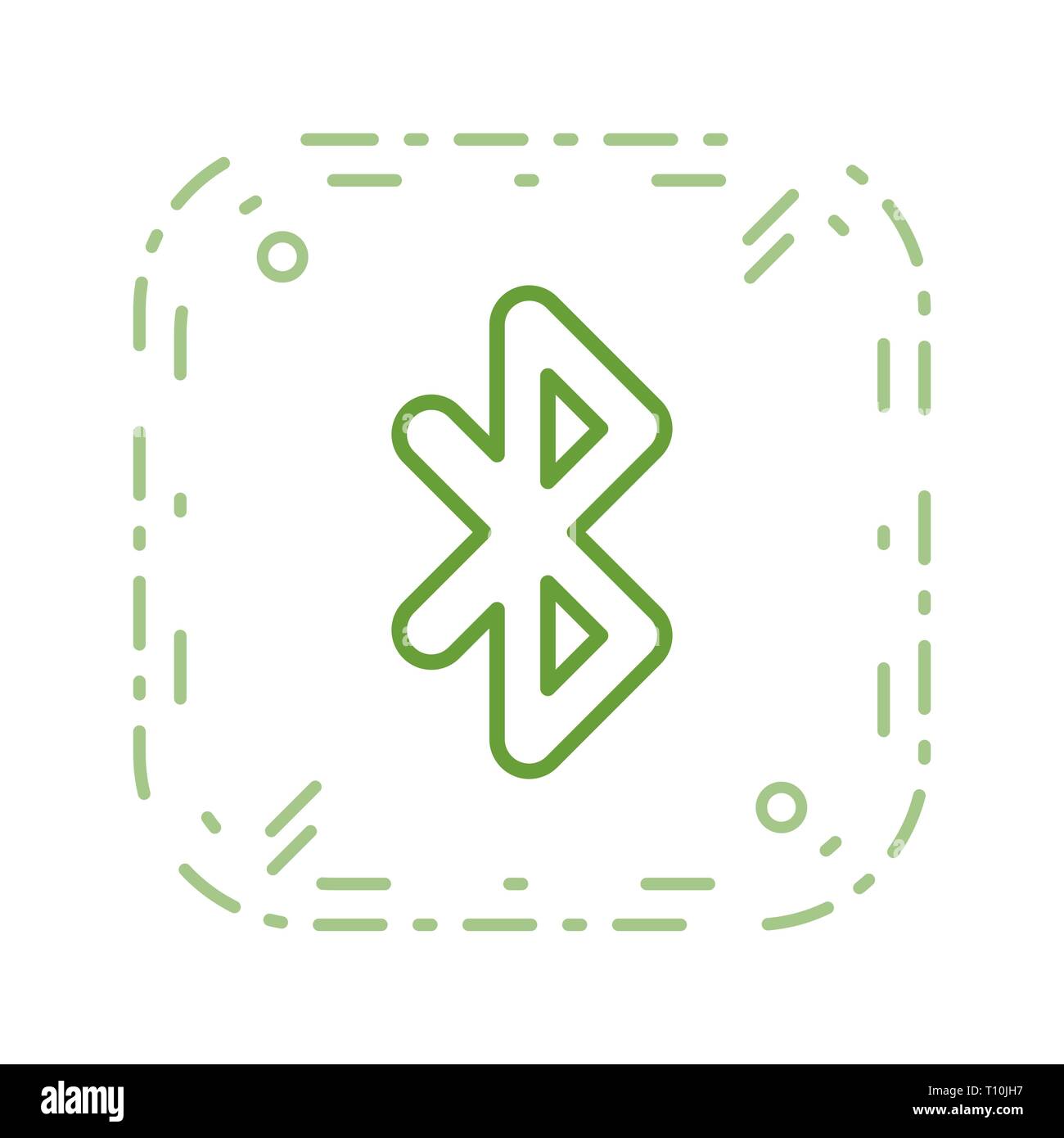 Illustration Bluetooth Icon Stock Photo - Alamy