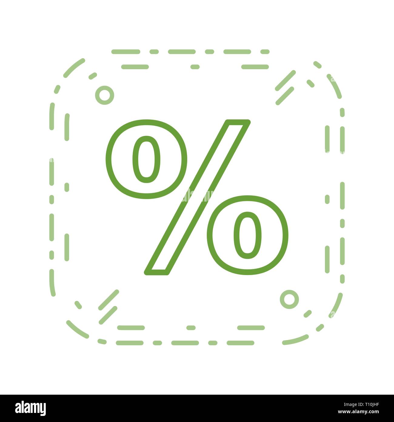 Illustration Percentage Icon Stock Photo - Alamy
