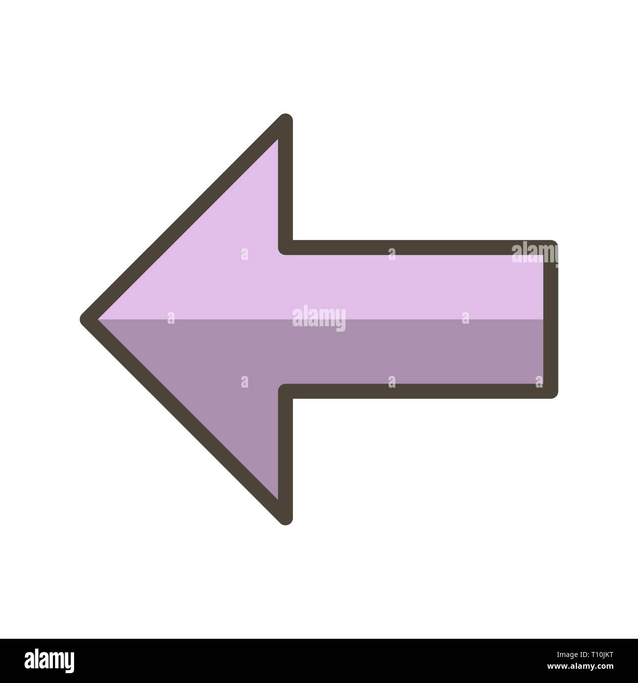 Illustration Left Icon Stock Photo - Alamy